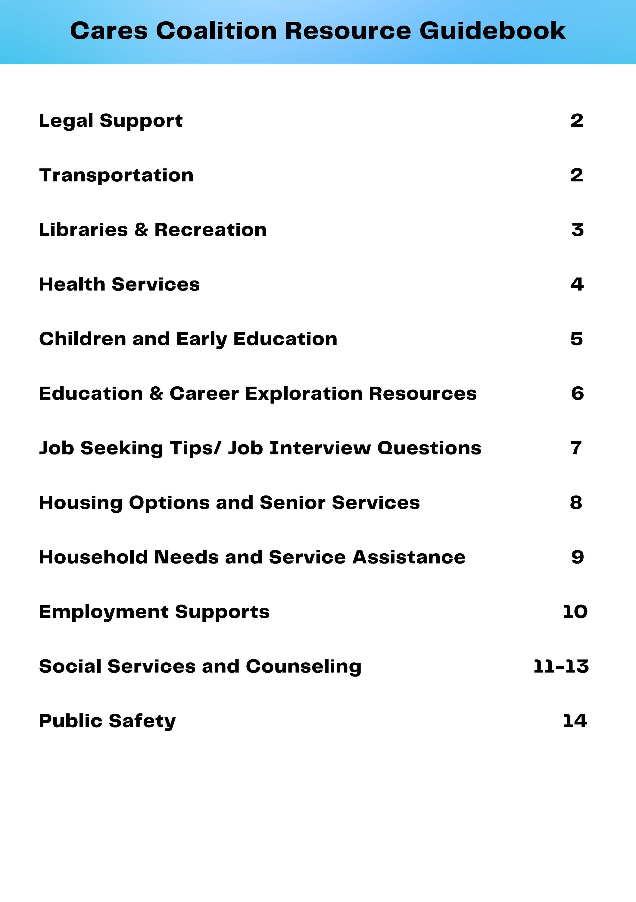 Cares Coalition Resource Guidebook by VisitAbilene - Issuu