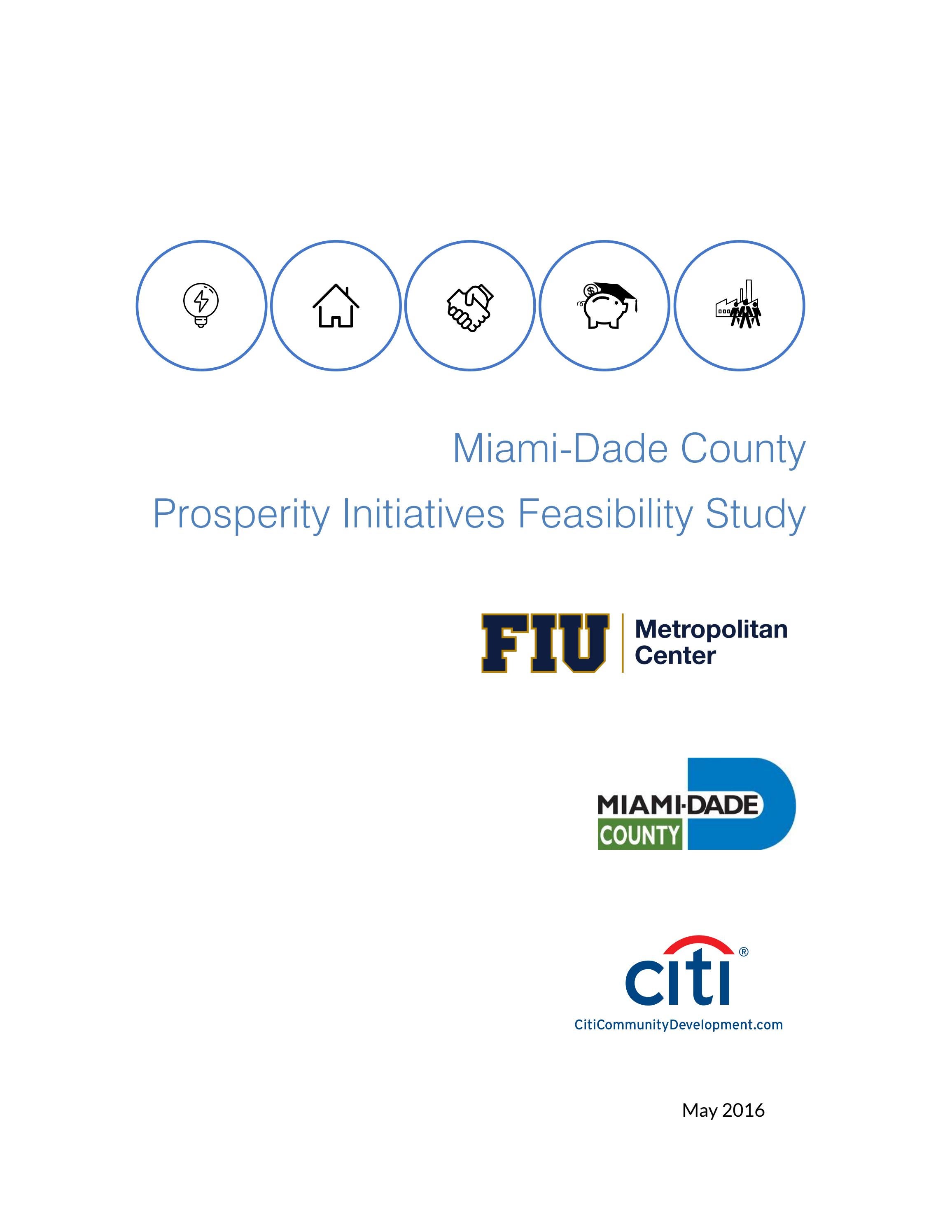 Miami-Dade County Prosperity Initiatives Feasibility Study by FIU Jorge ...