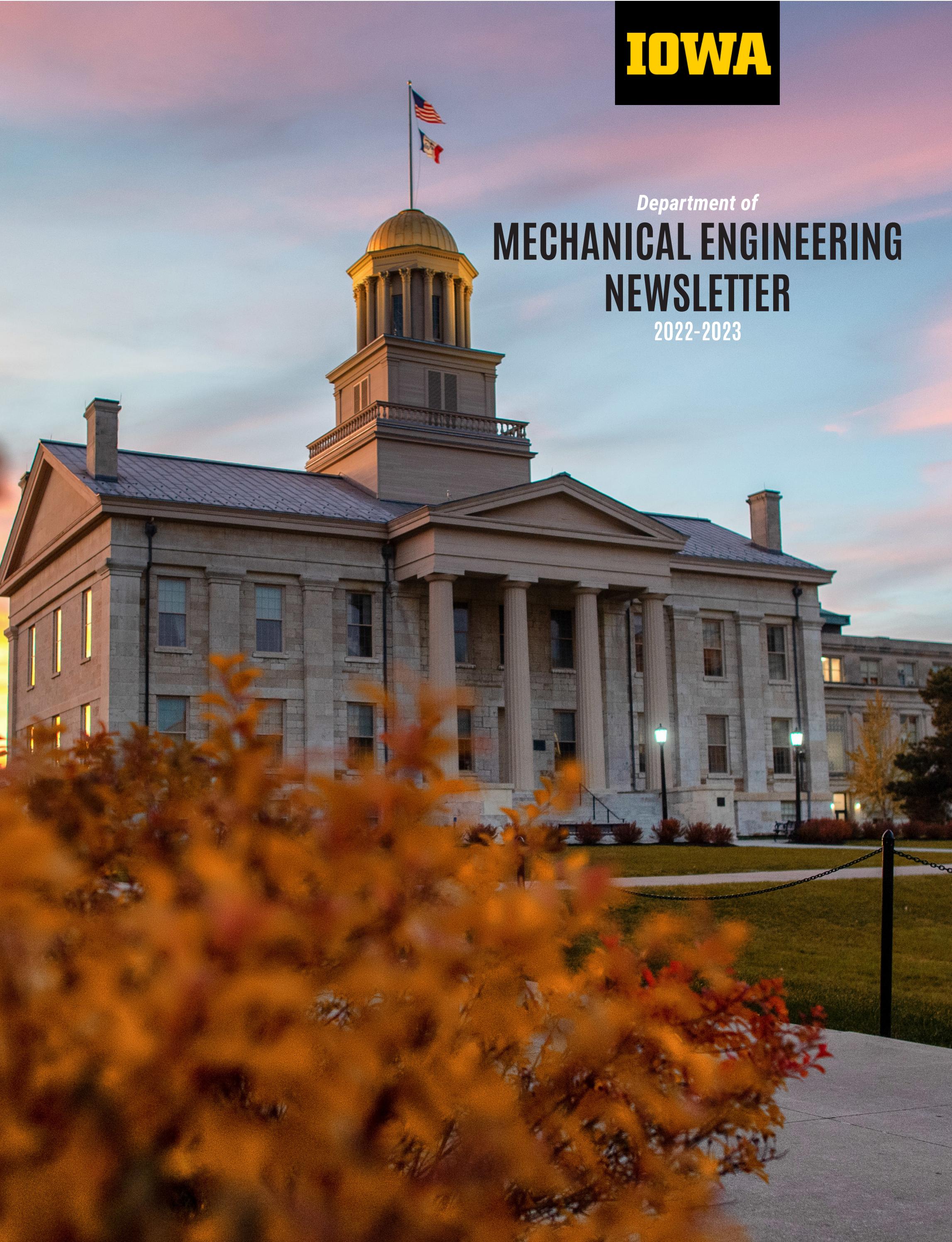 Mechanical Engineering Newsletter - 2022-2023 by UIowa Engineering - Issuu