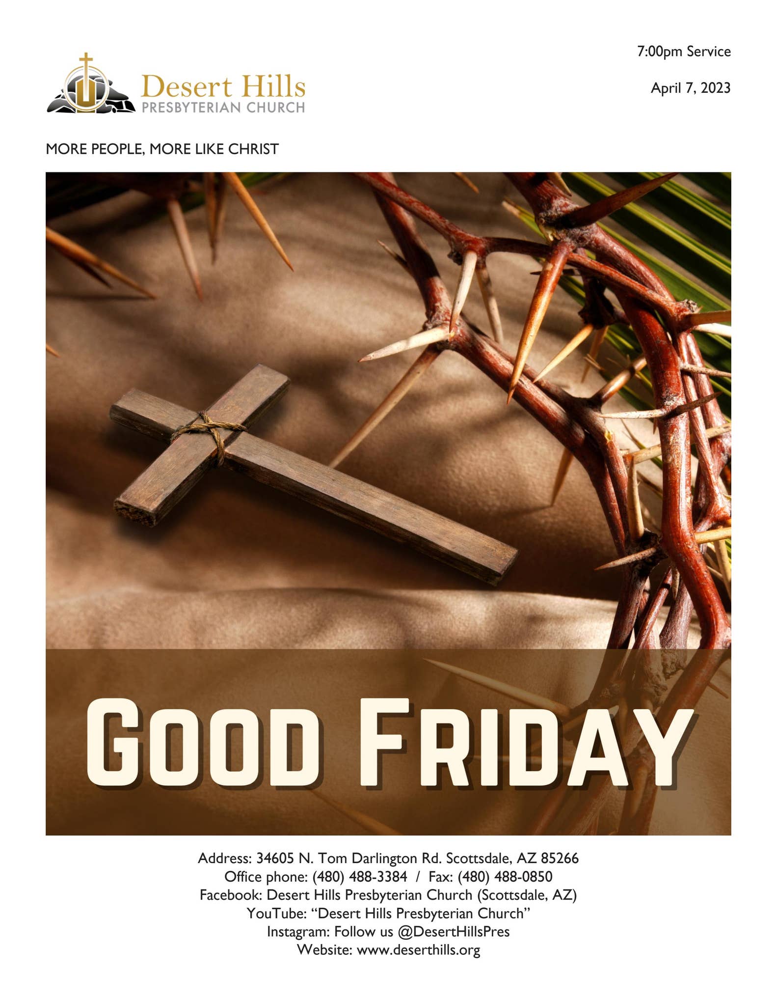 Good Friday Bulletin by Desert Hills Presbyterian Church - Issuu