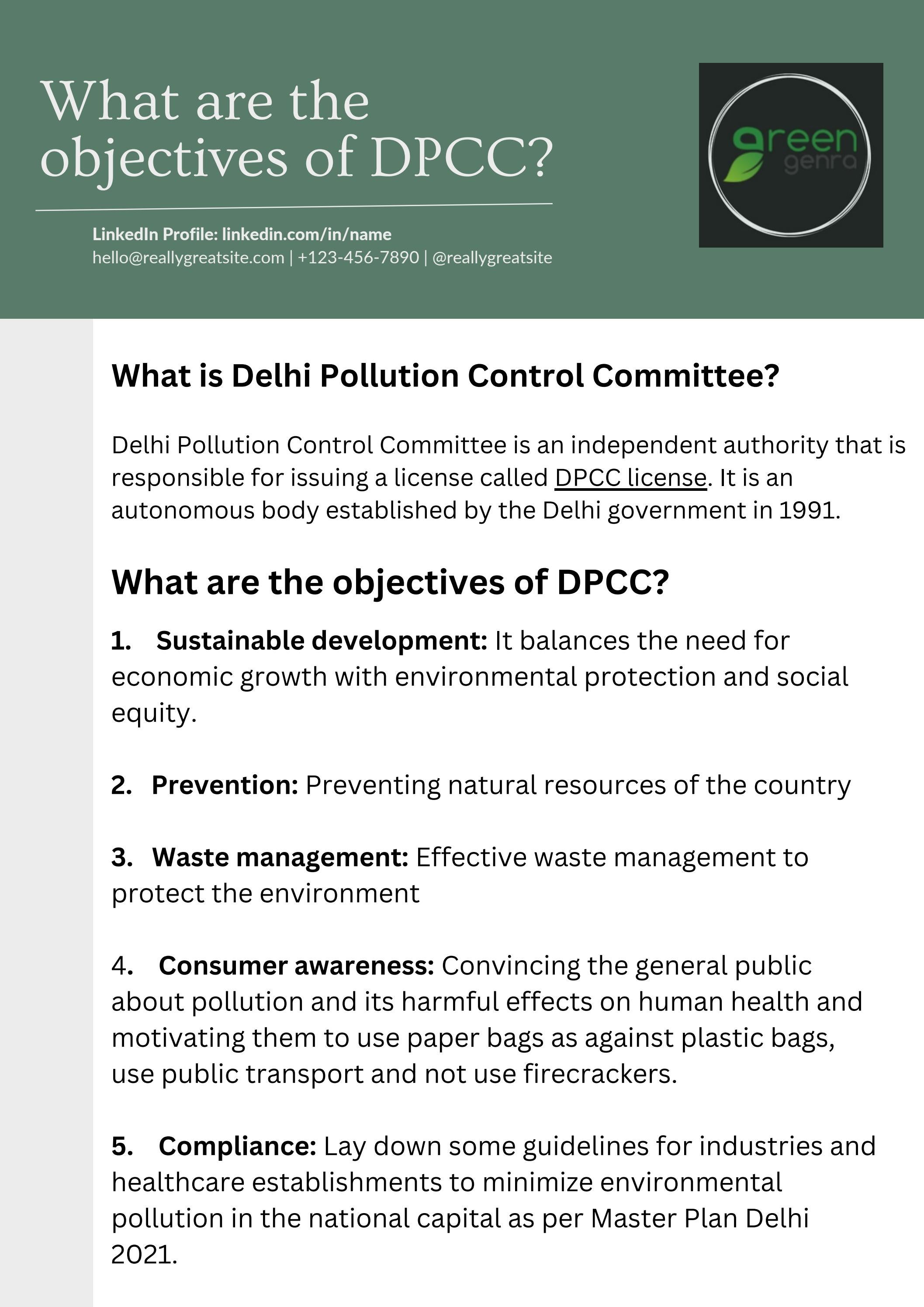 What is Delhi Pollution Control Committee? by GreenGenra - Issuu