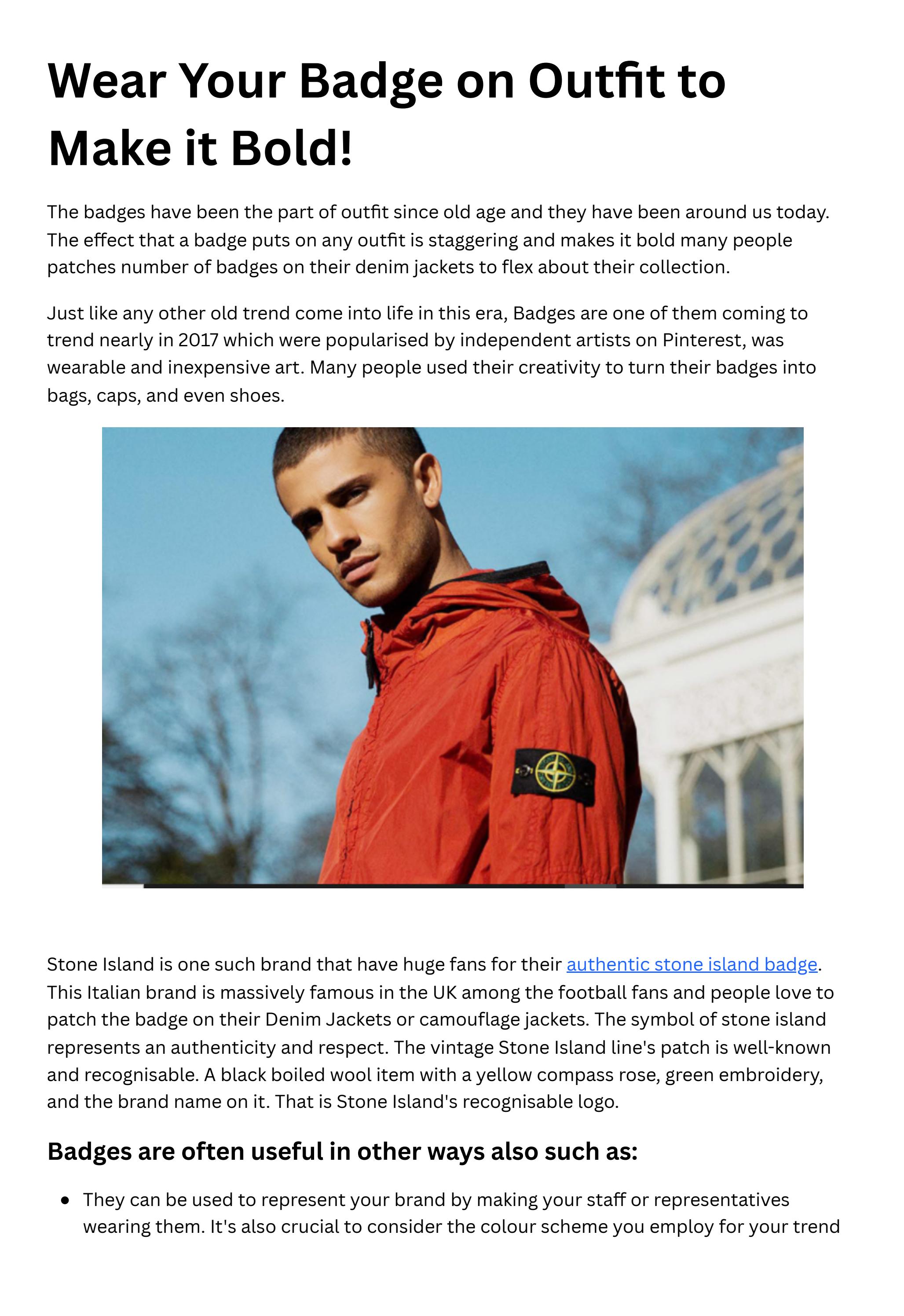 Wear Your Badge on Outfit to Make it Bold! by badge king - Issuu