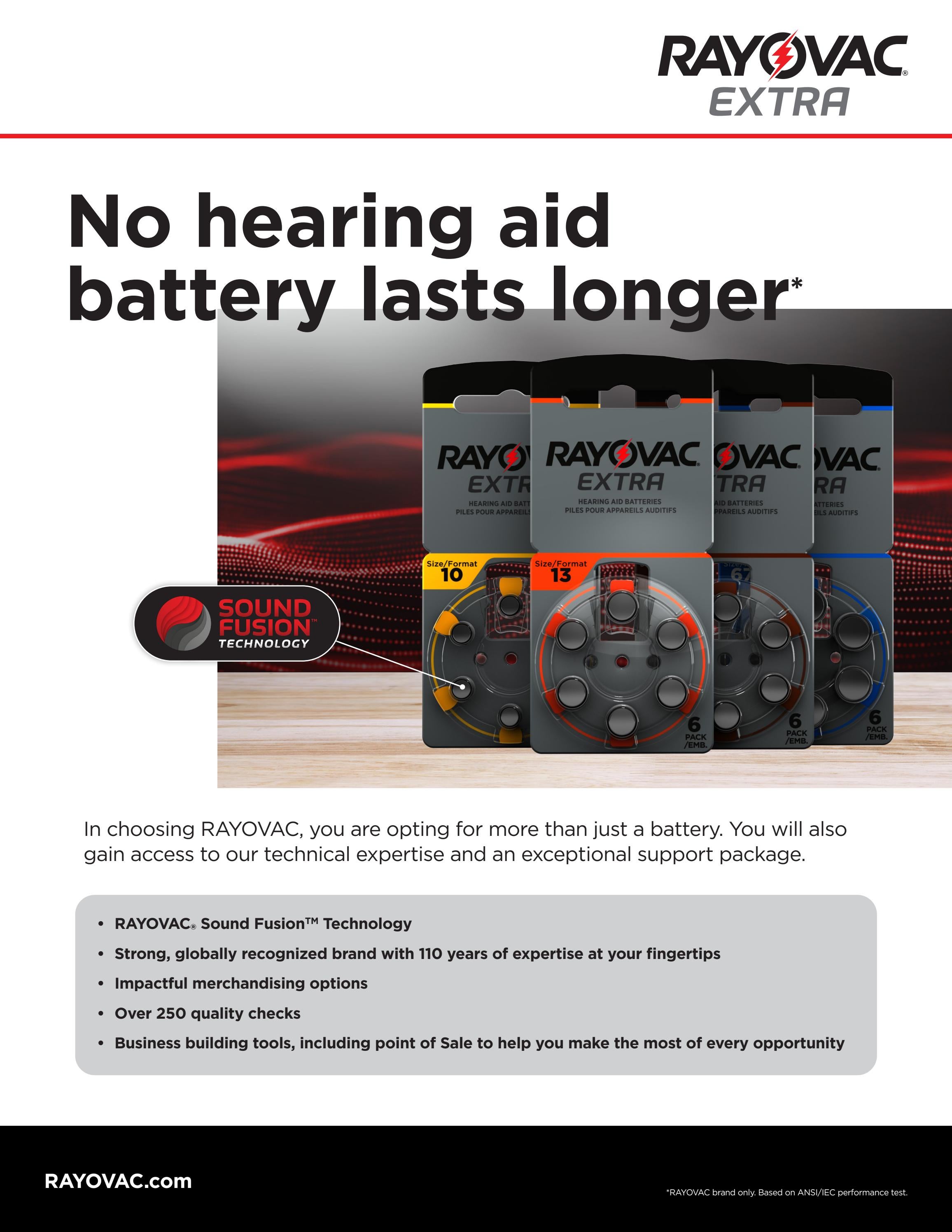 Rayovac Extra Sell Sheet - USA 2023 by RayovacHABPro - Issuu