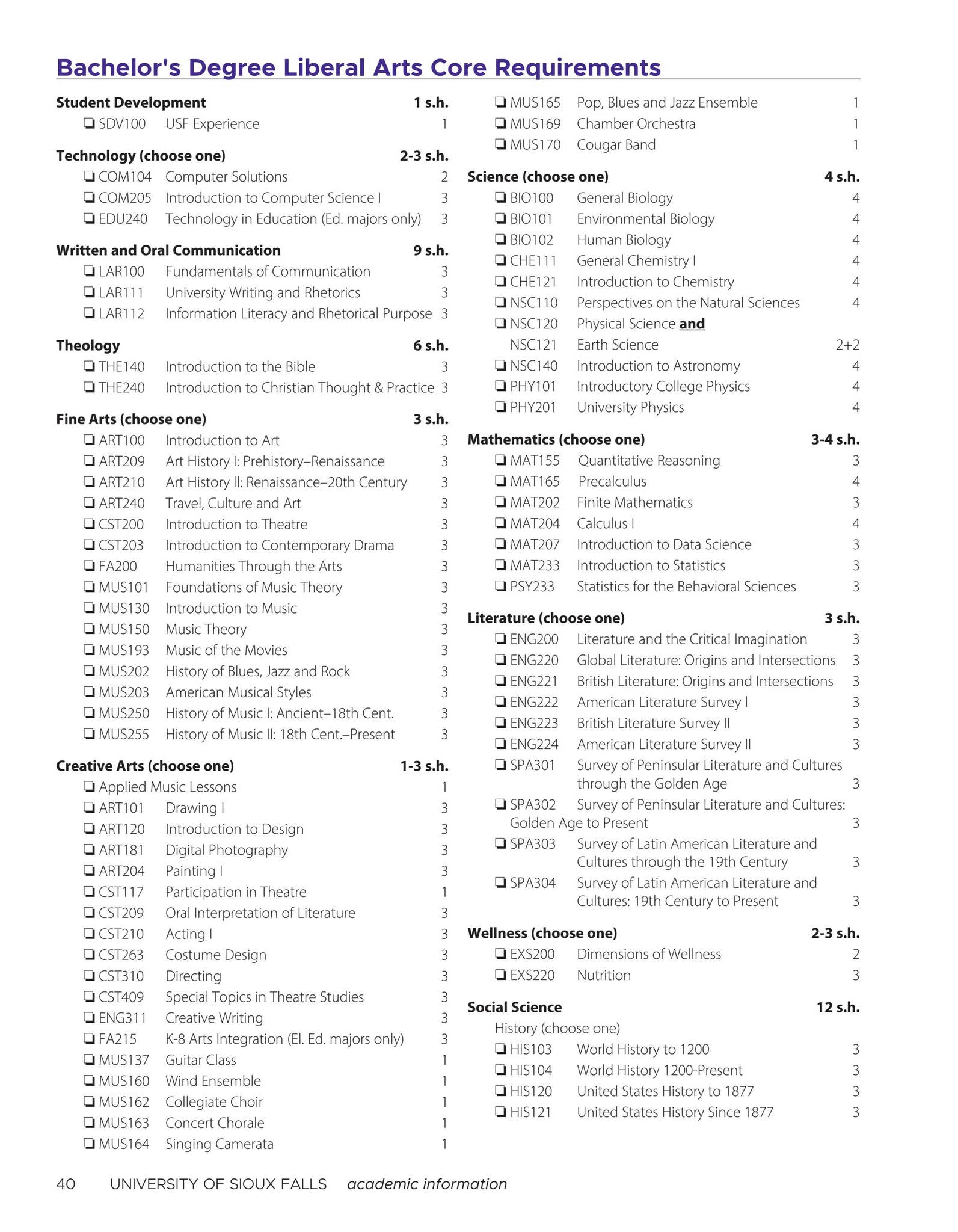 2023-2024 USF Academic Catalog by University of Sioux Falls - Issuu