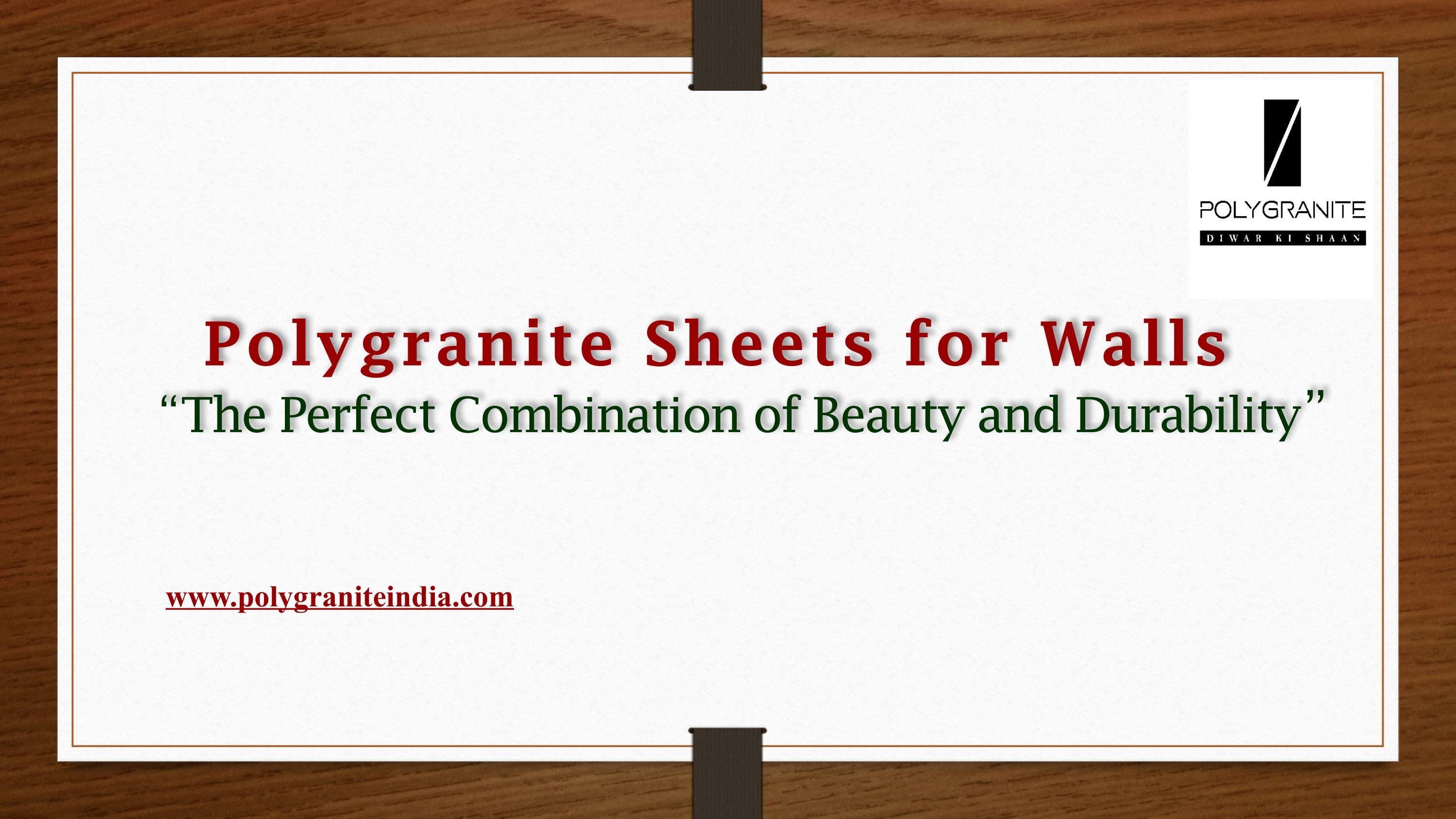 Polygranite Sheets For Walls by Polygranite India - Home Decor Items ...