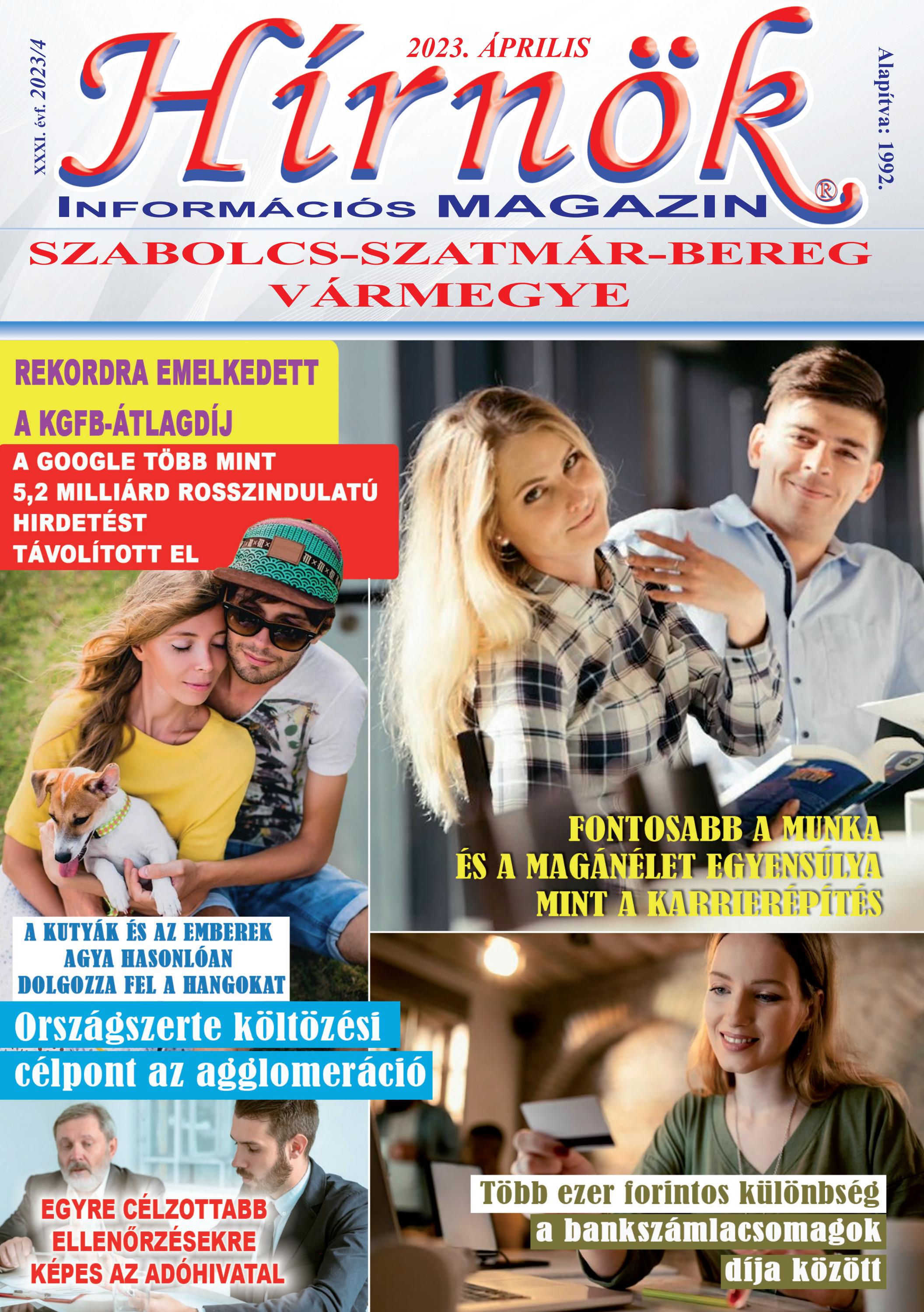 Szabolcs-Szatmár-Bereg vármegyei Hírnök 2023 Április by Hírnök Média - Issuu