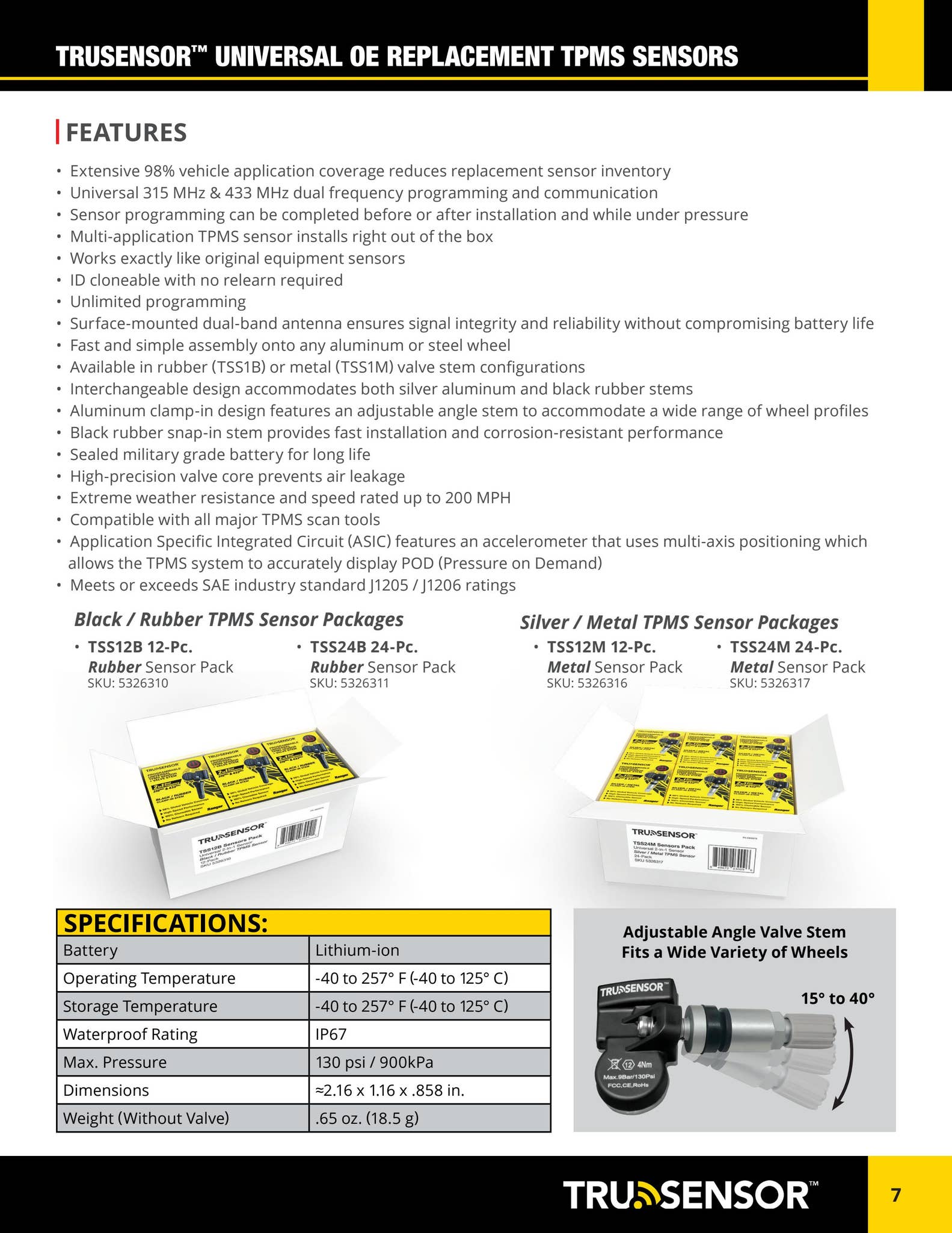 Tru Sensor TPMS Brochure 2023 by Marketing Bendpak - Issuu