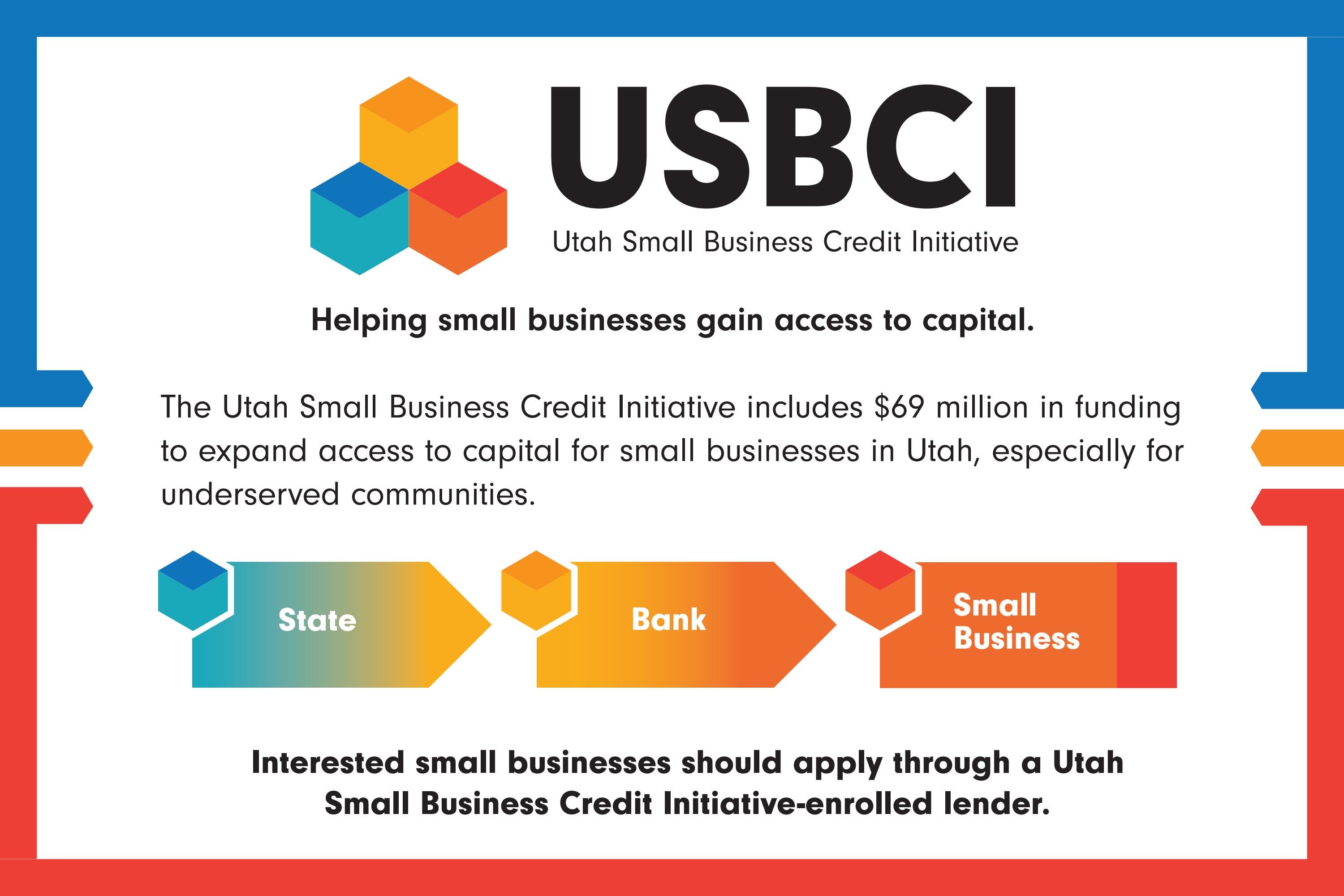 Utah Small Business Credit Initiative (USBCI) Flyer by Utah Governor's ...