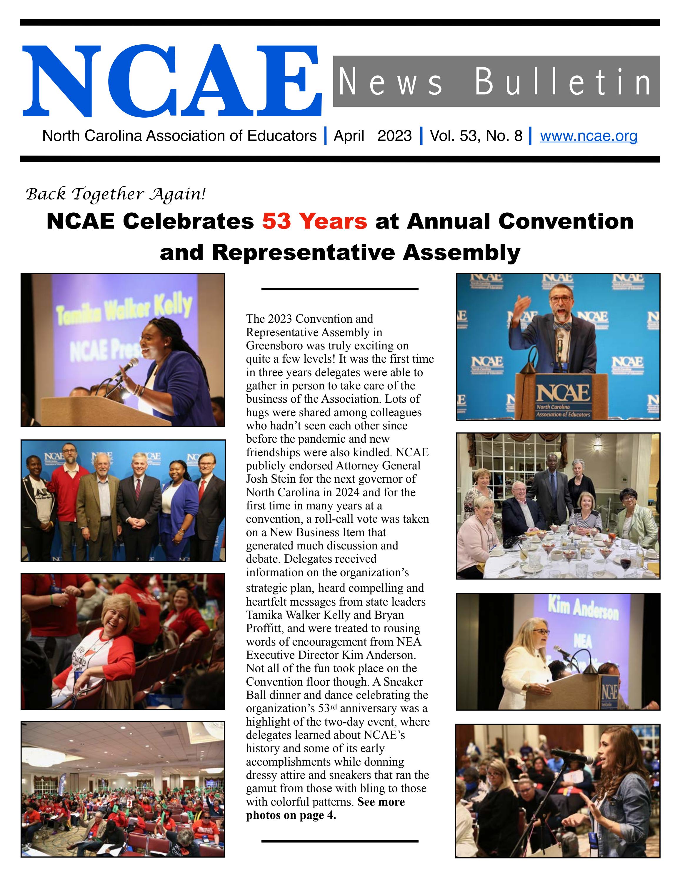 April 2023 NCAE News Bulletin by NCAE - Issuu