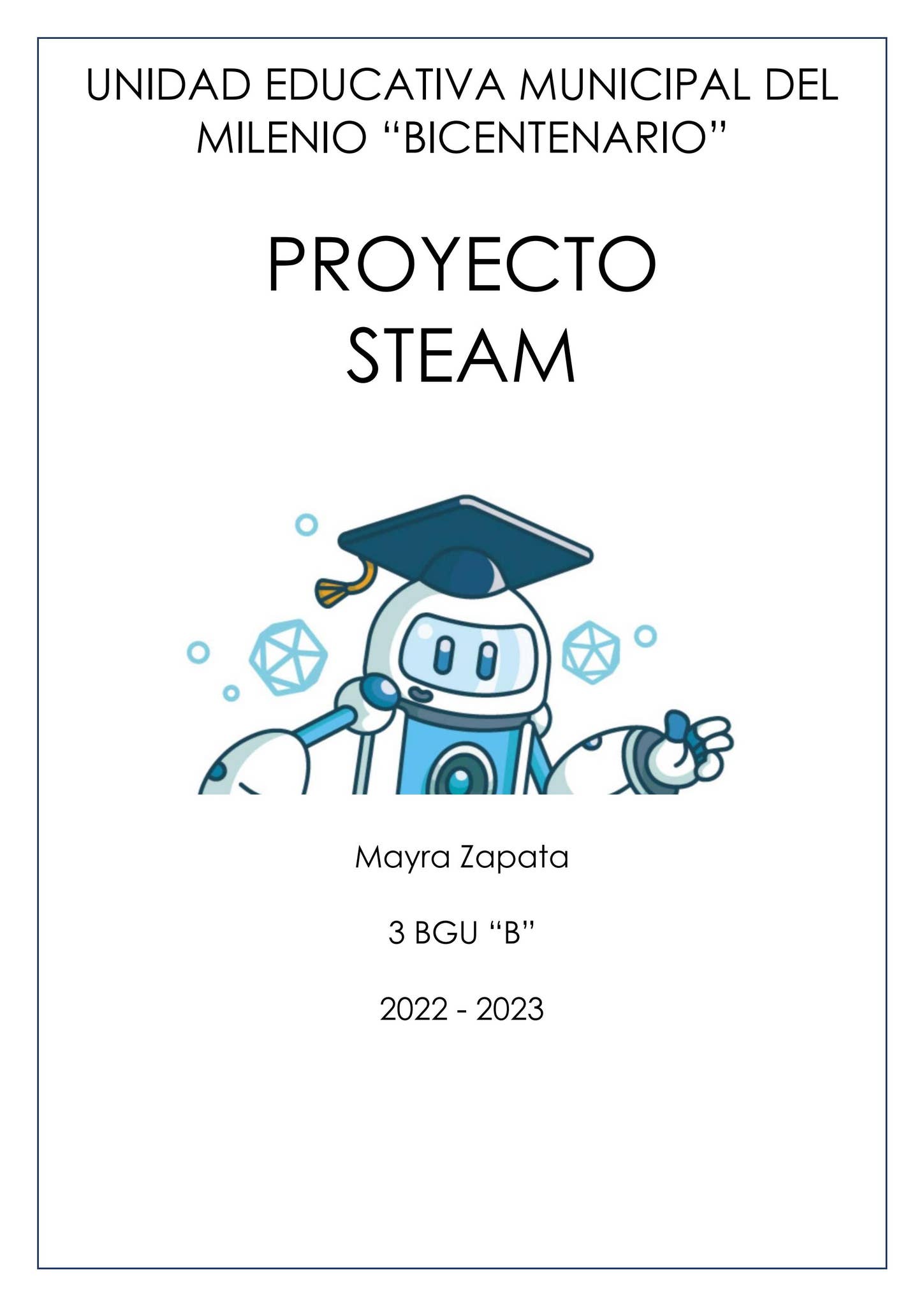 Proyecto steam by Mayra Zapata - Issuu