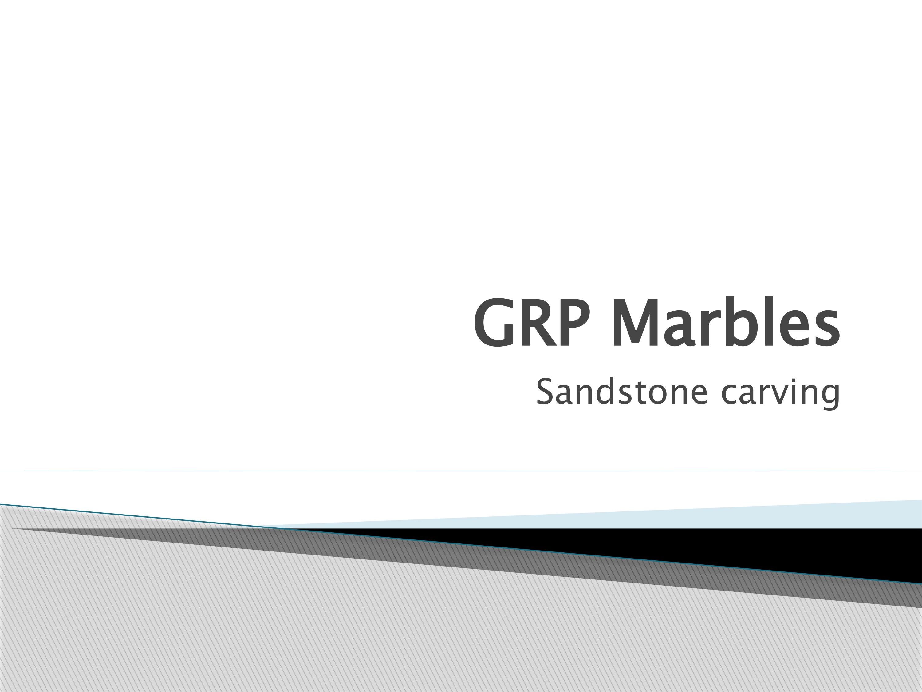 Sandstone carving in extreme designs by GRP Marbles - Issuu