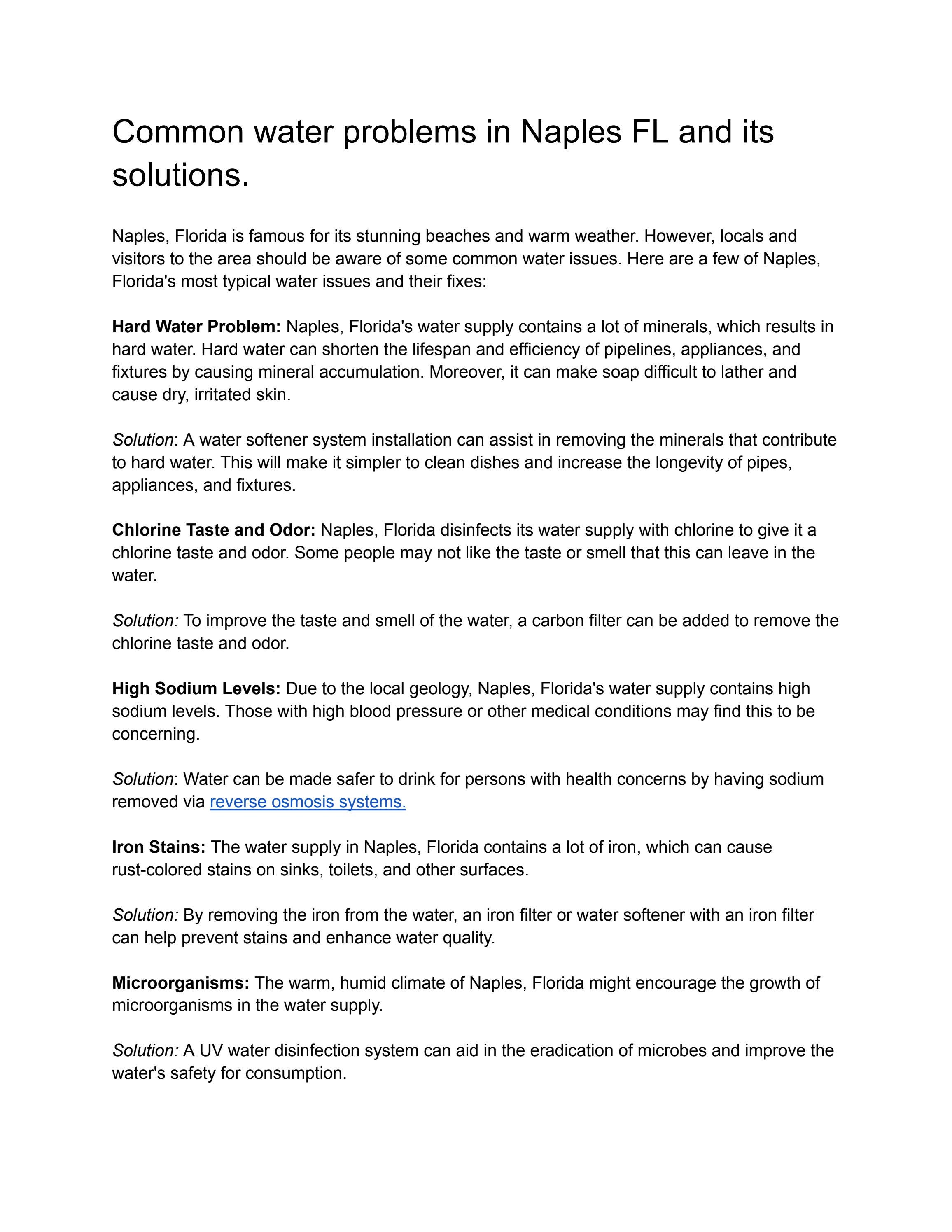 common-water-problems-in-naples-fl-and-its-solutions-by-kinetico-water