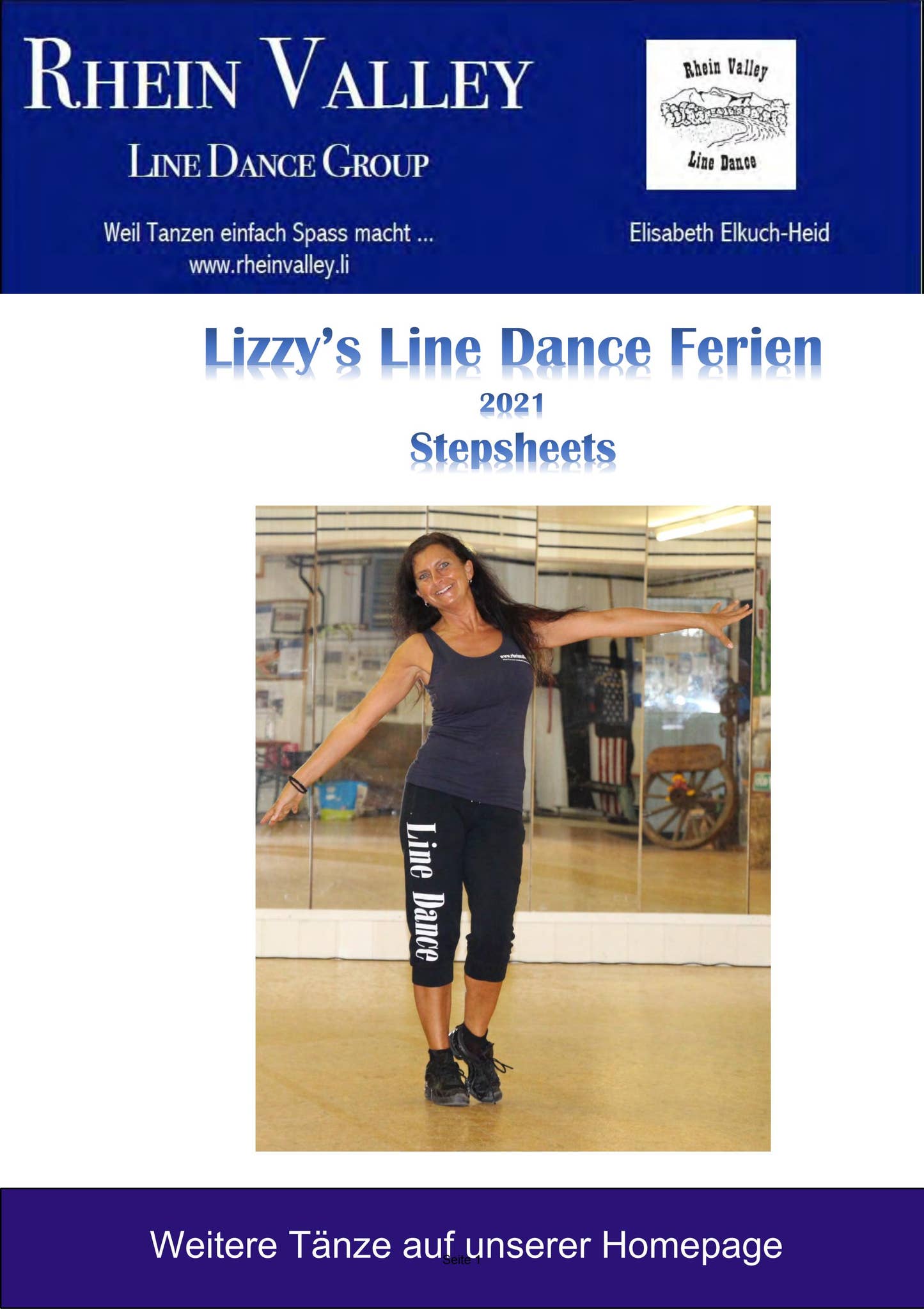 Lizzy's Line Dance Ferien 2021 - Stepsheets by rheinvalley.li - Issuu