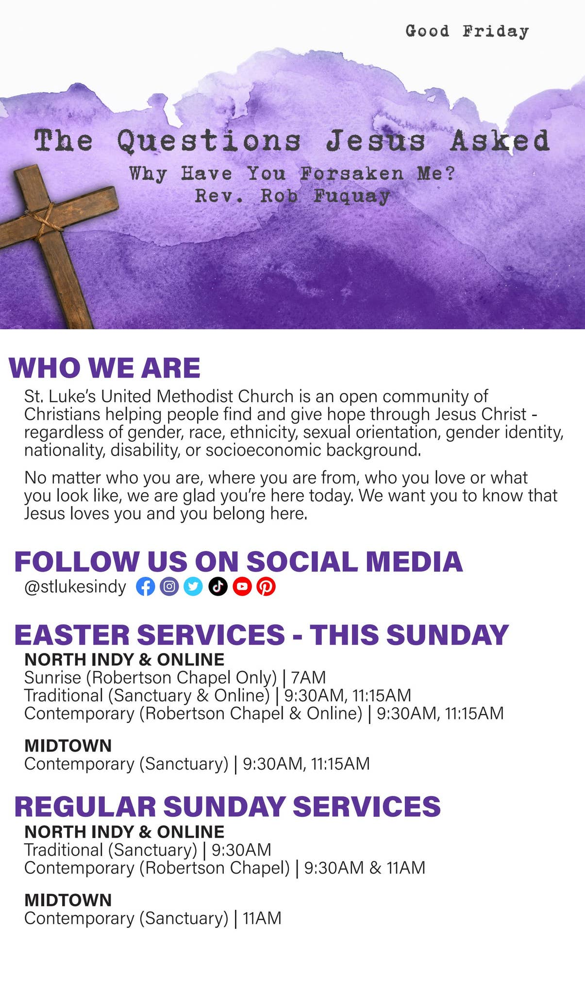 Good Friday Bulletin 4/7/23 by St. Luke's UMC - Issuu