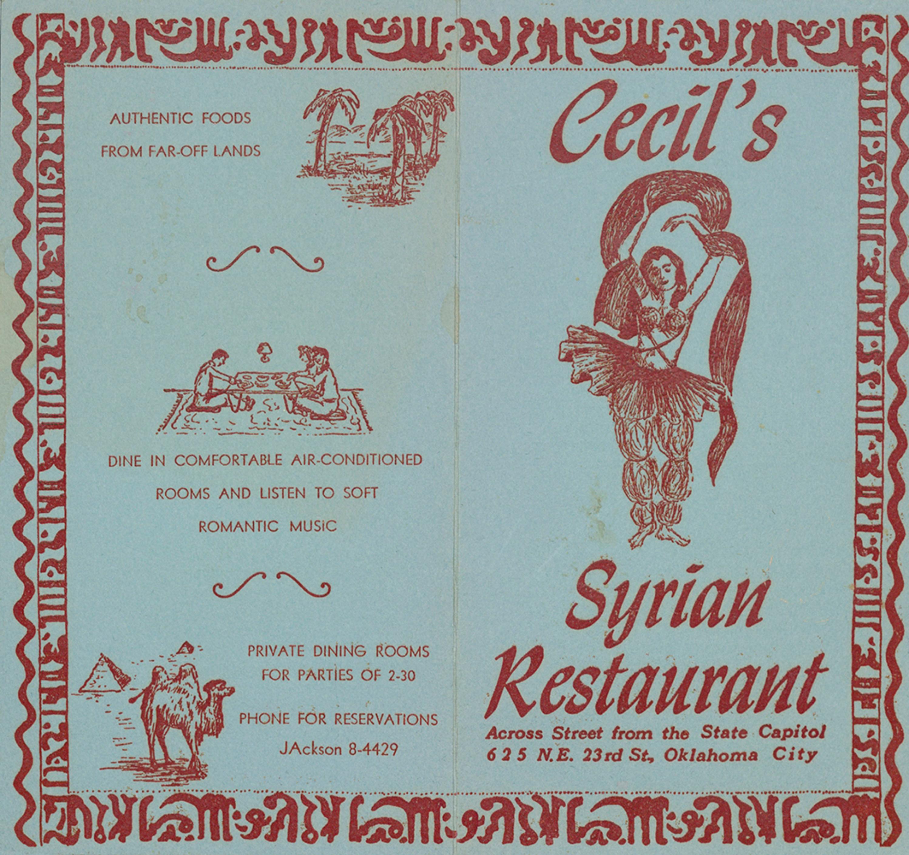 Cecil's Syrian Menu by Metropolitan Library System Oklahoma - Issuu