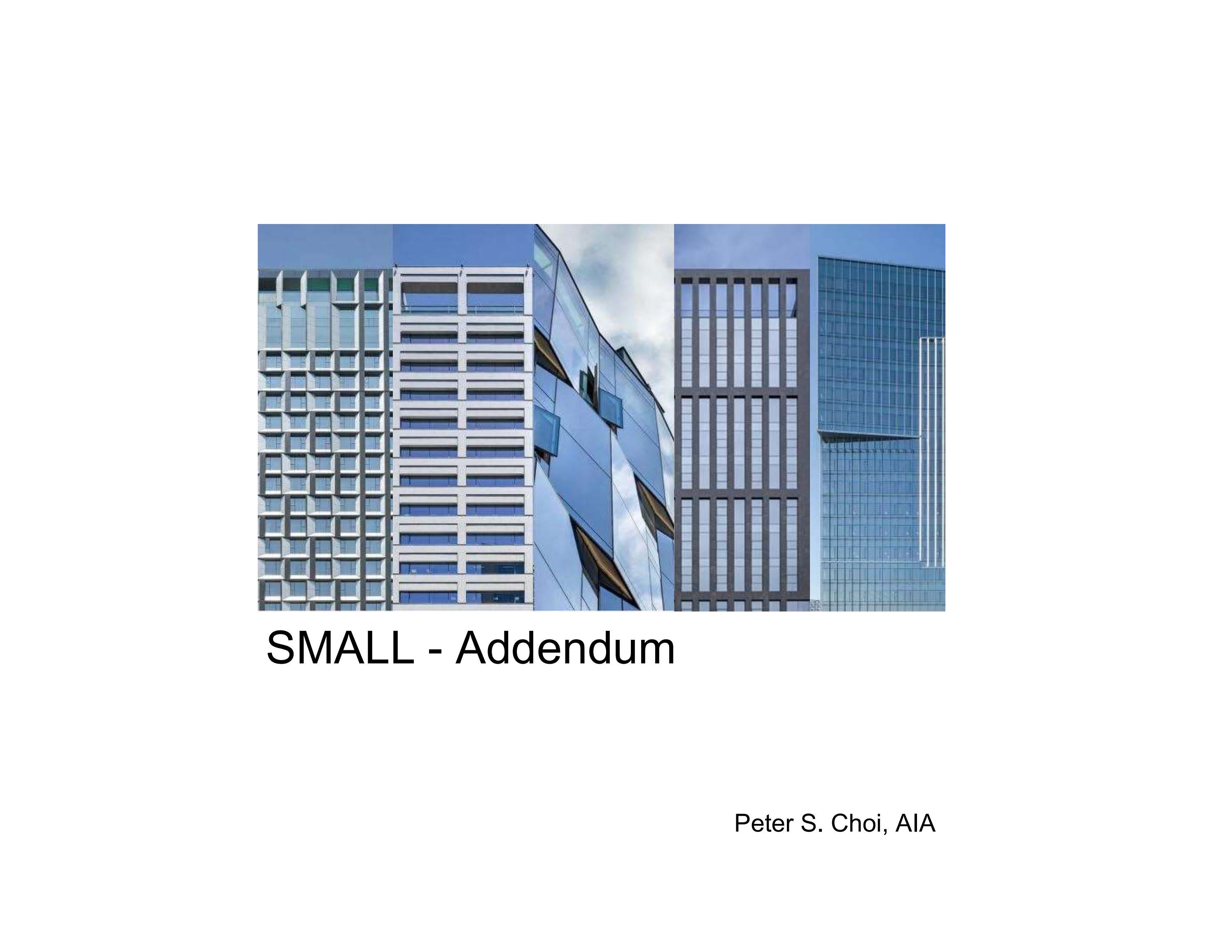 Peter Choi_ Addendum: Small Scale by Peter Choi - Issuu