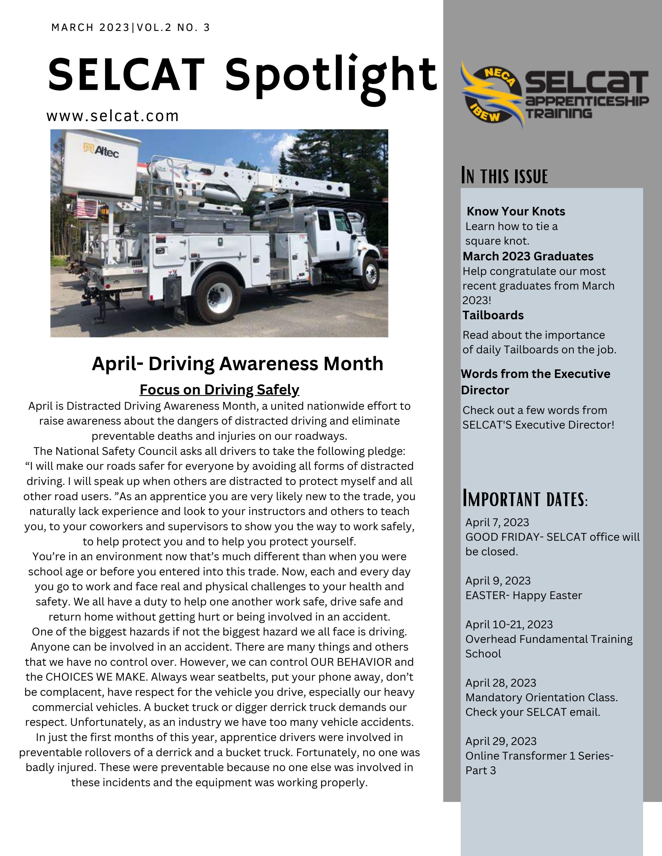 March 2023 SELCAT Spotlight Newsletter by Selcat44 - Issuu