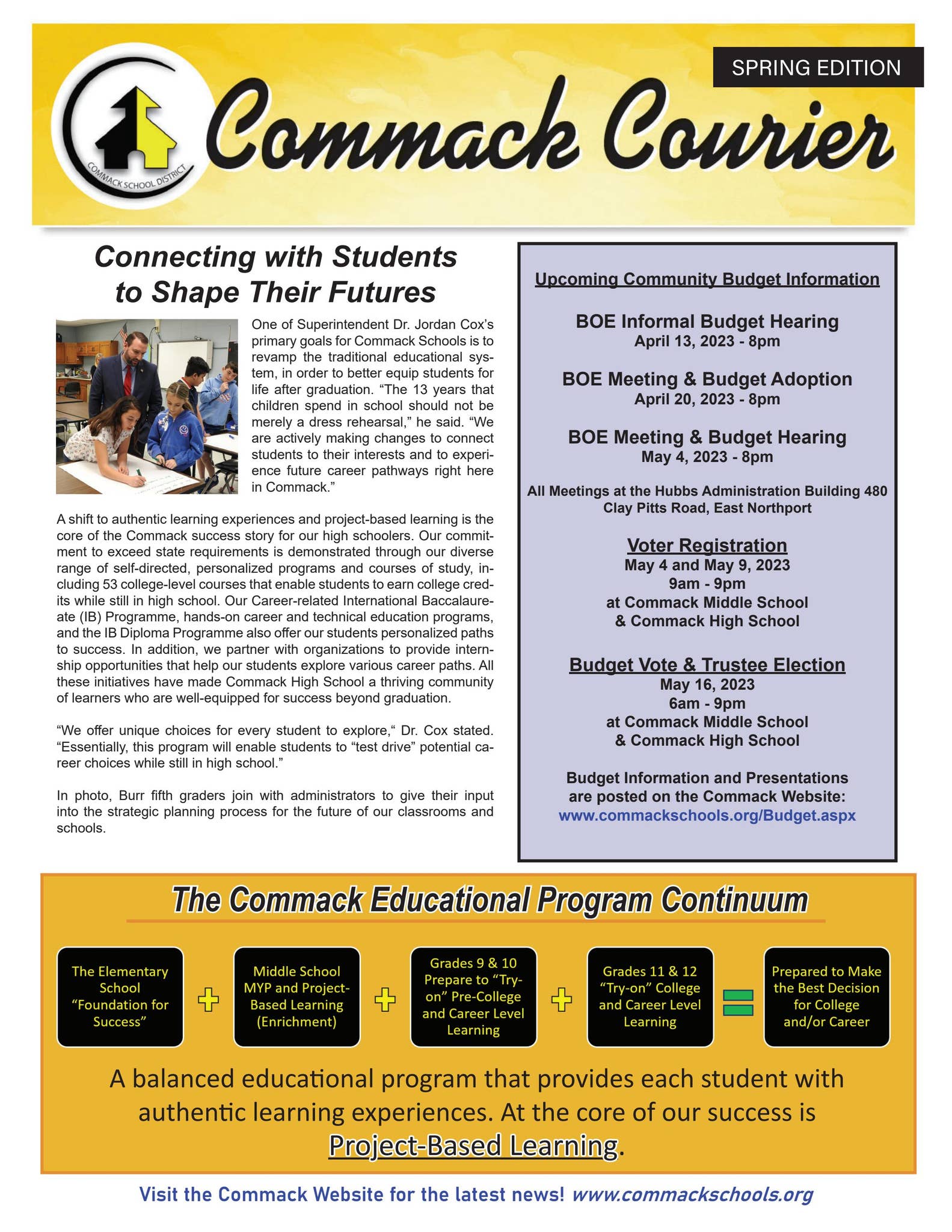 Commack Courier - Spring 2023 by Commack Public Schools - Issuu