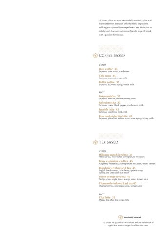 Al Liwan Dining and Beverage Menu by anantaraabudhabiresorts - Issuu