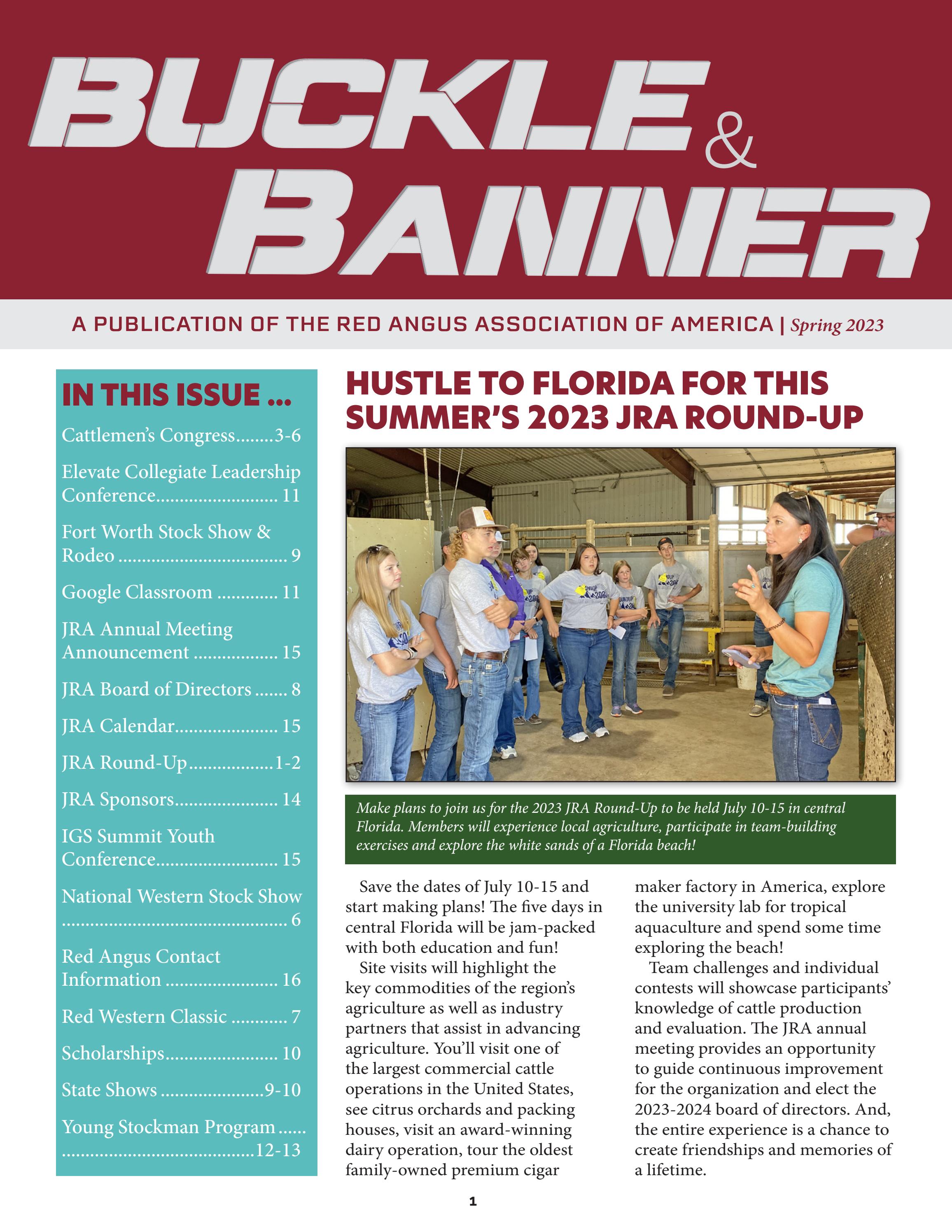 Buckle & Banner — Spring 2023 by Red Angus Association of America - Issuu
