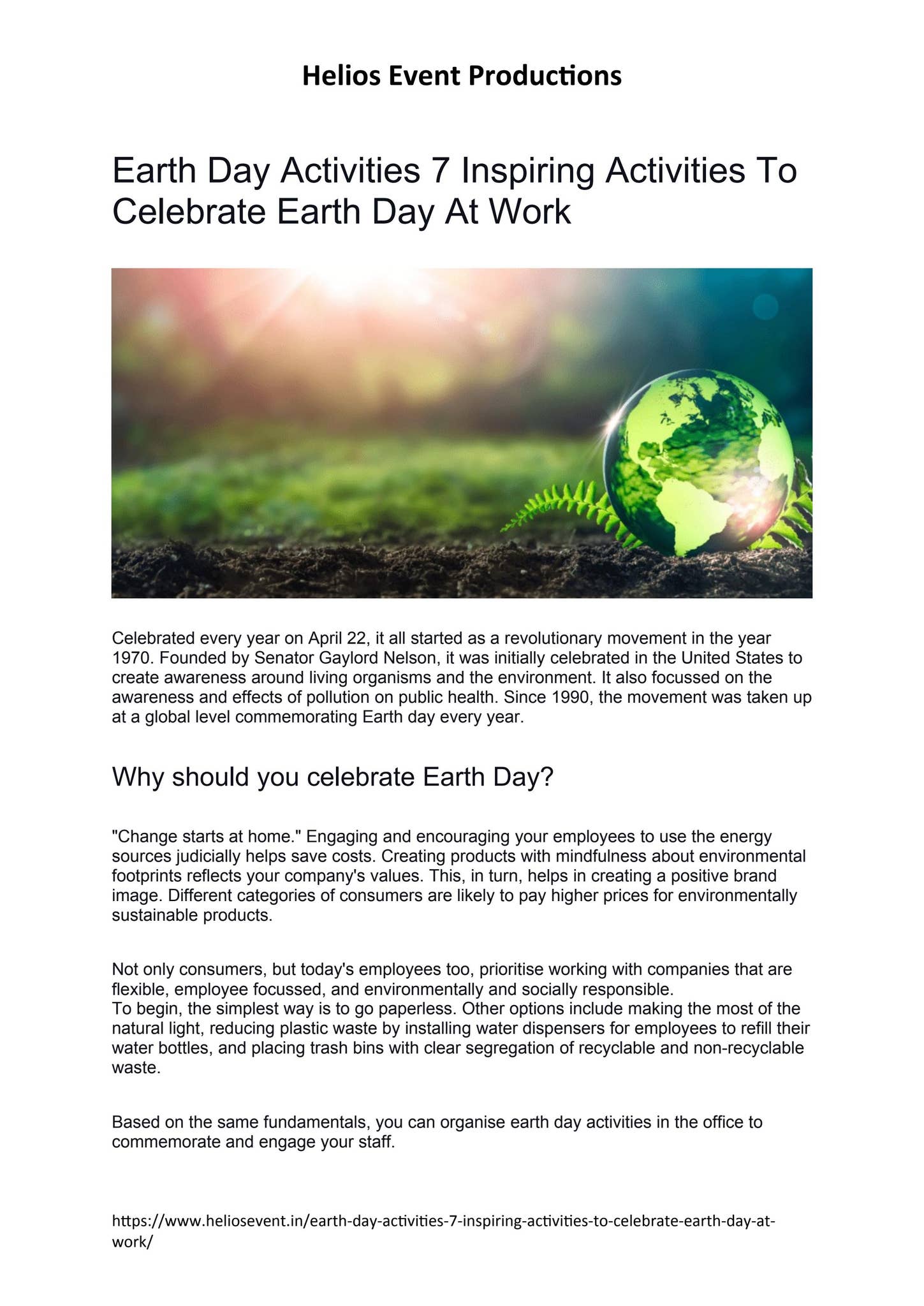 Earth Day Activities: 7 Inspiring Activities To Celebrate Earth Day At ...
