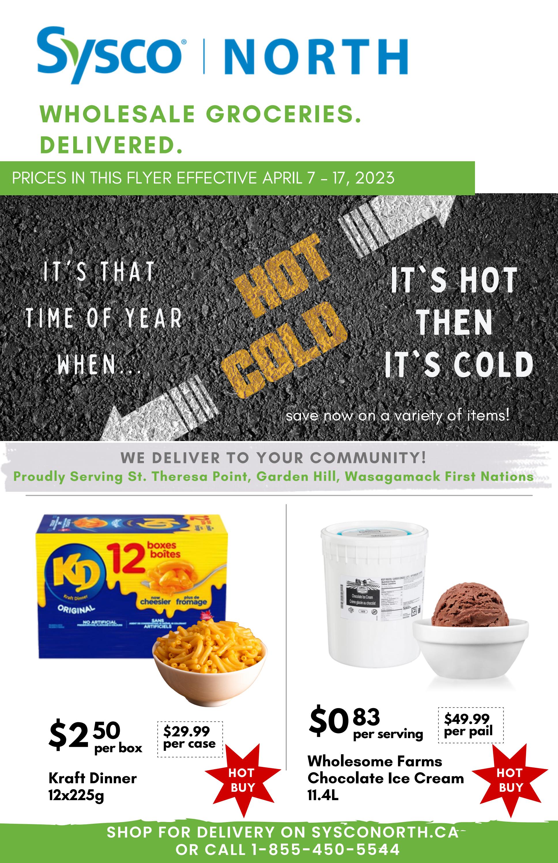 It's hot then it's cold! Sysco NORTH flyer - April 7-17, 2023 by Sysco ...