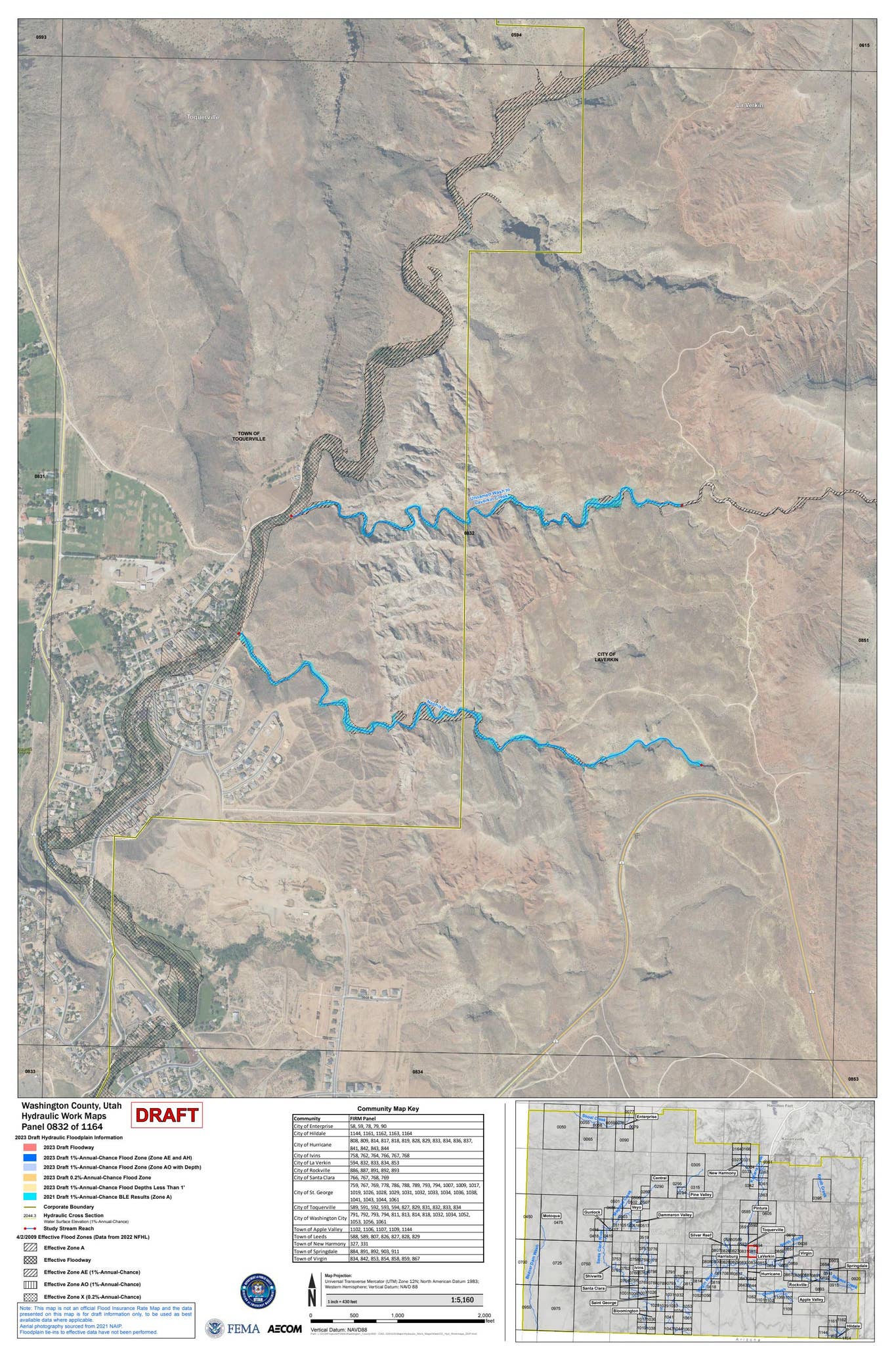 La Verkin Floodplain Work Maps by Utah Division of Emergency Management ...
