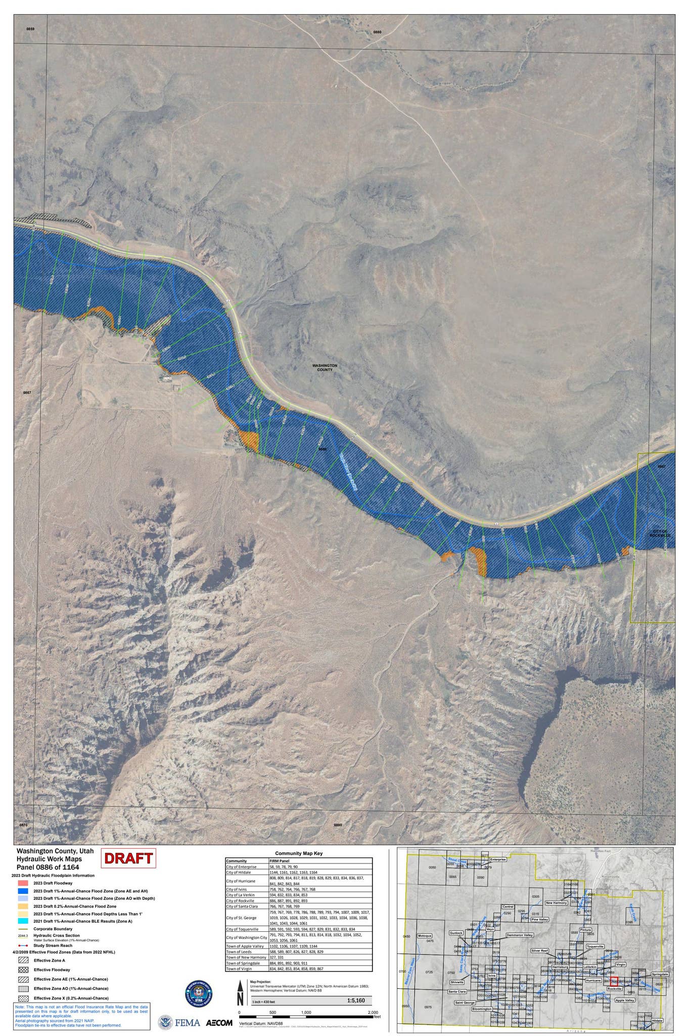 Rockville Floodplain Work Maps by Utah Division of Emergency Management ...