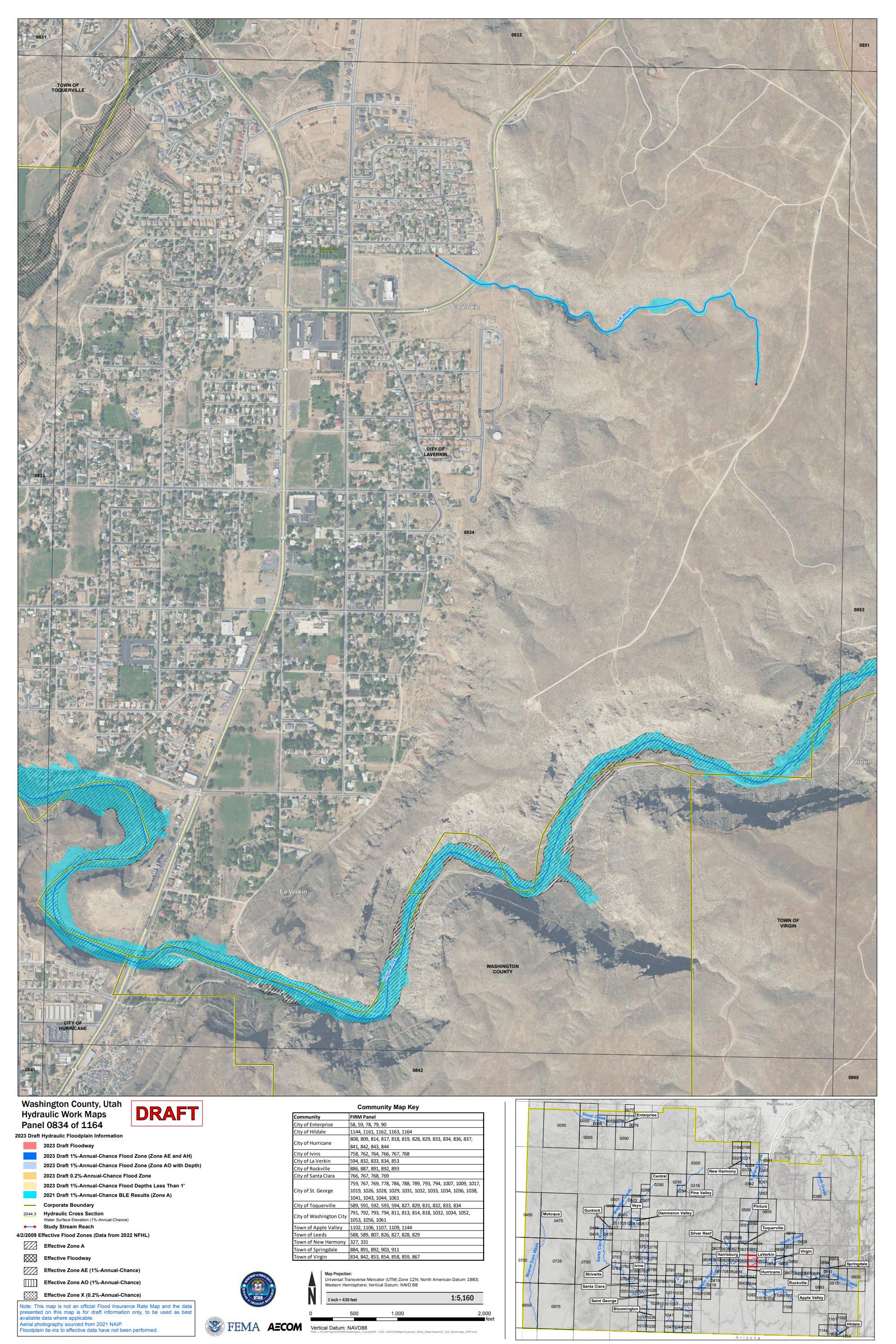 Virgin Floodplain Work Maps by Utah Division of Emergency Management ...
