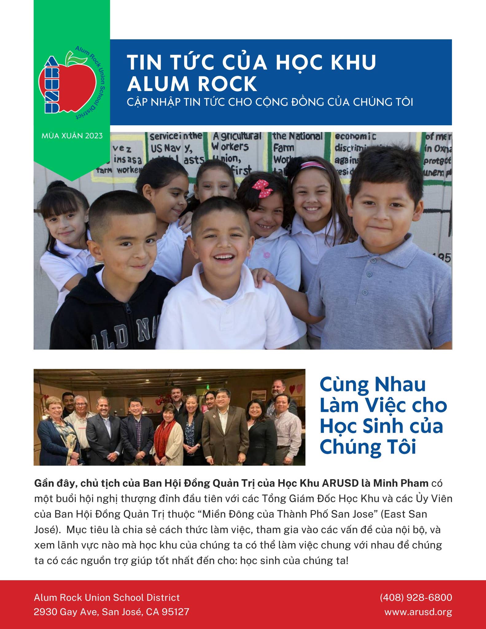 ARUSD Newsletter - Spring 2023 VIET by tvgcc - Issuu