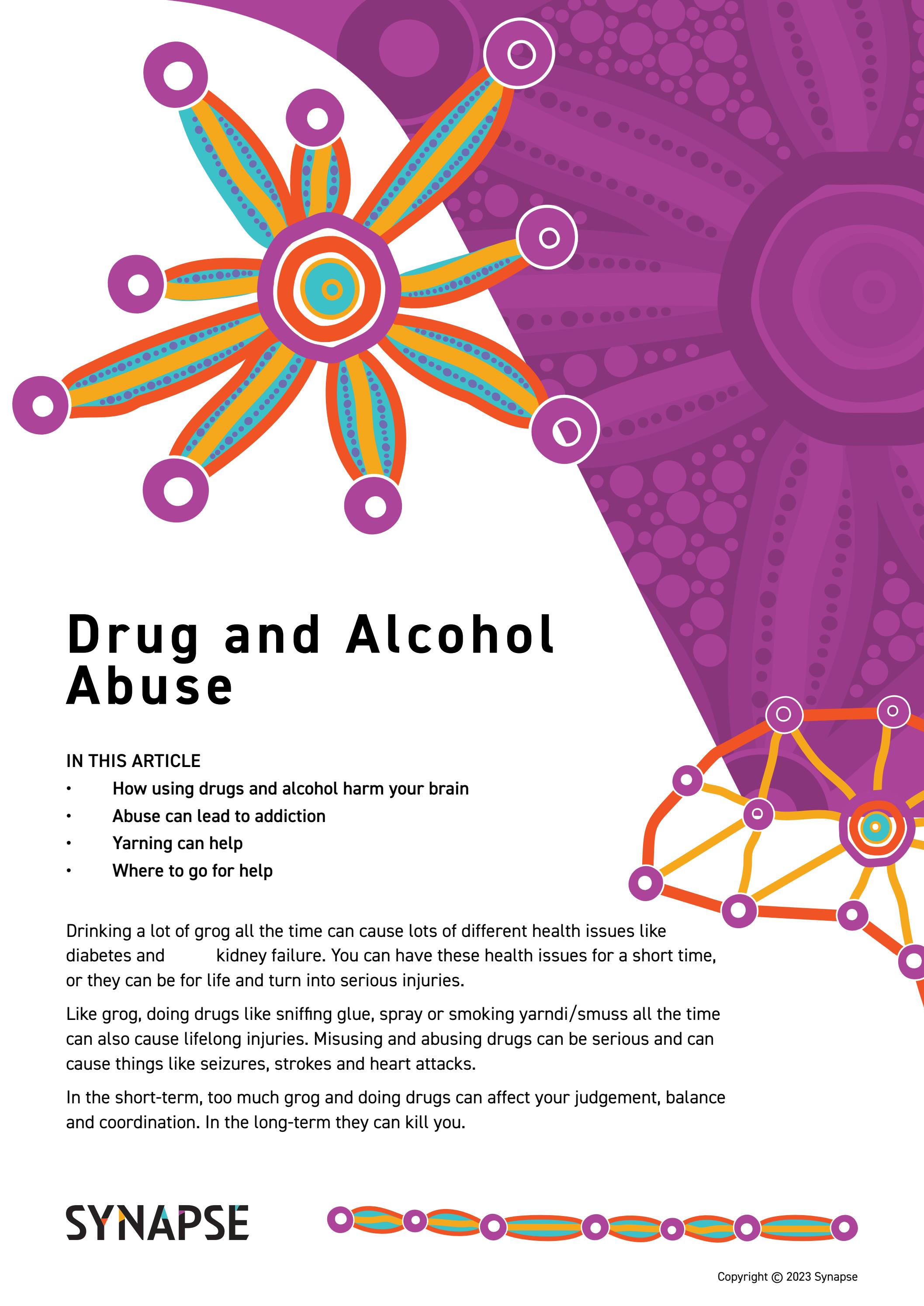 Drug & alcohol abuse | Indigenous factsheet by Synapse - Issuu