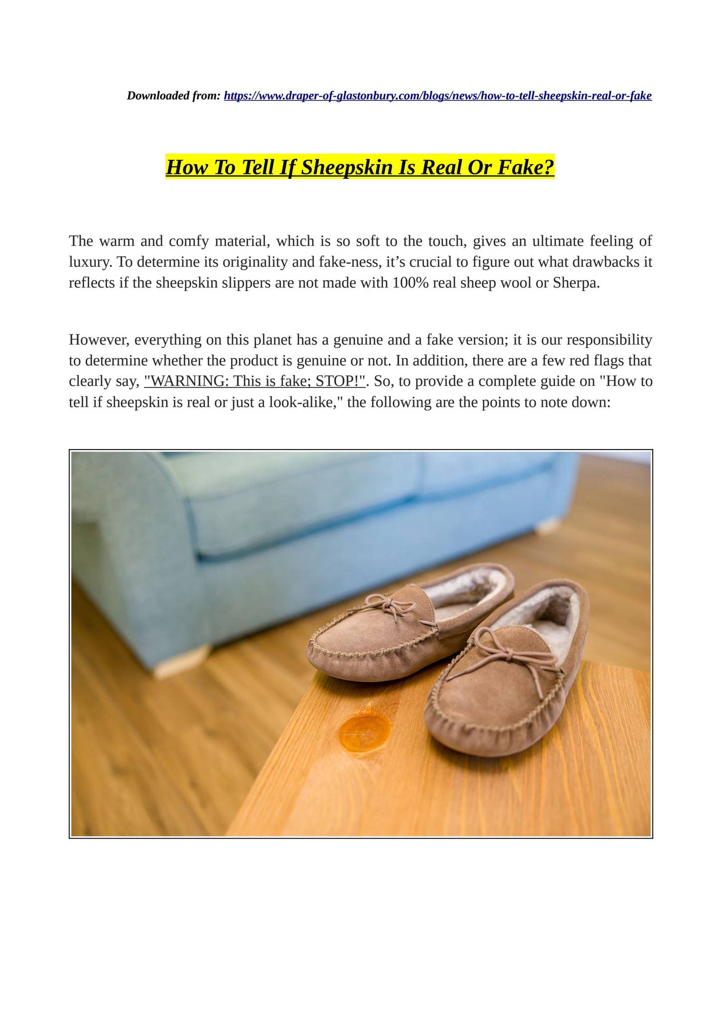 How To Tell If Sheepskin Is Real Or Fake? by Draper of Glastonbury - Issuu