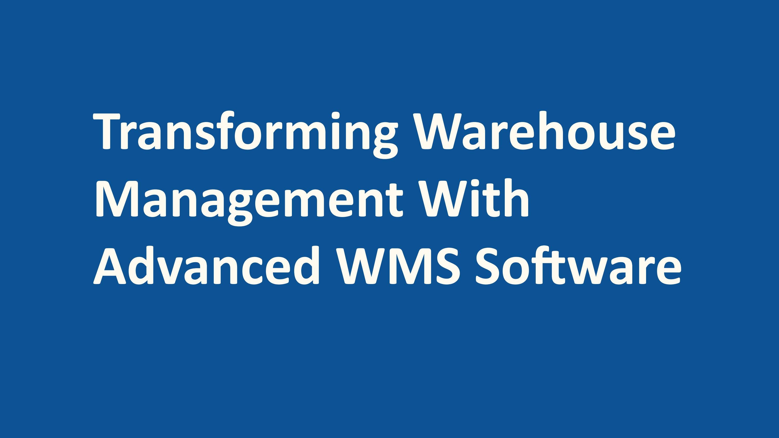 Transforming Warehouse Management With Advanced WMS Software by Averiware - Cloud ERP Software ...