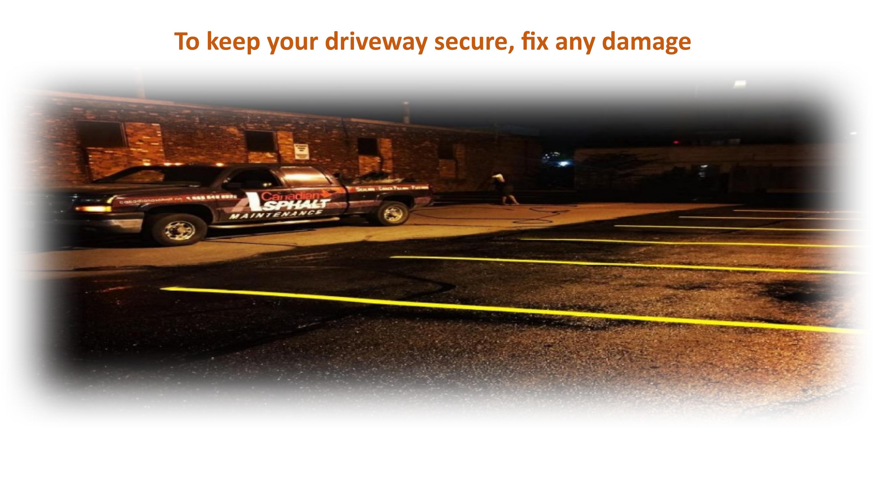 To keep your driveway secure, fix any damage by Canandian Asphalt - Issuu