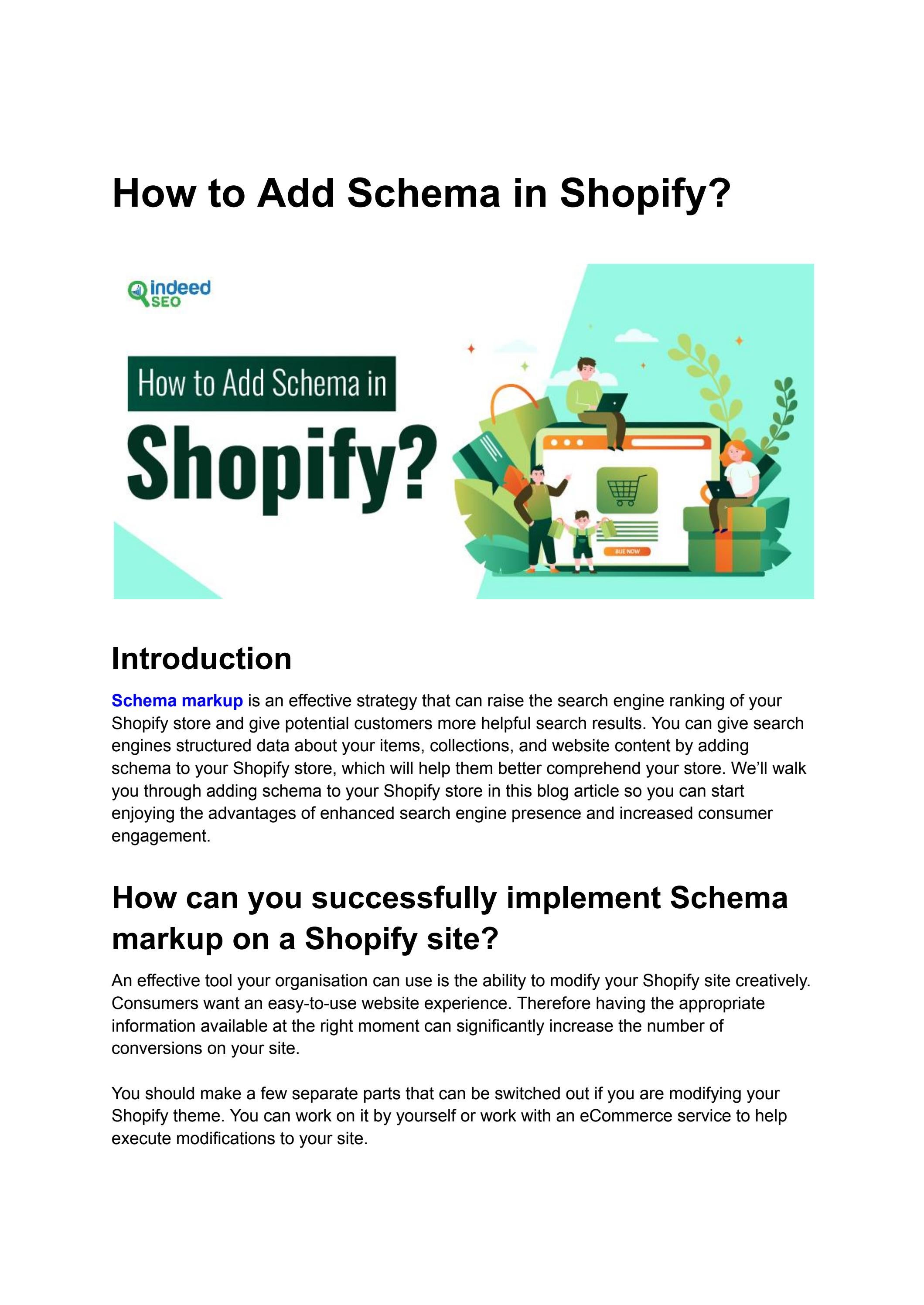 How to Add Schema in Shopify? by Anna Miller - Issuu