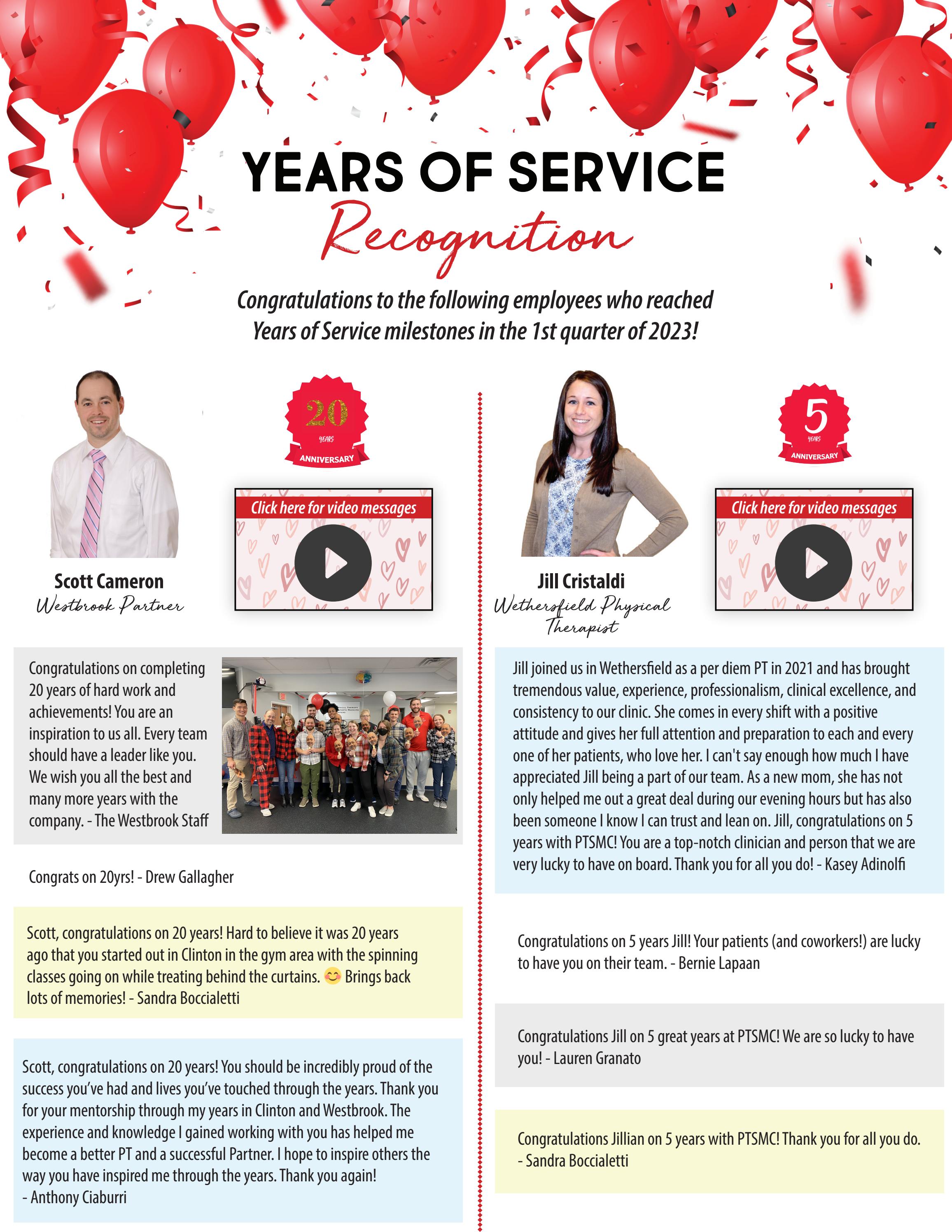 2023 Q1 Years of Service Recognition by PTSMC - Issuu
