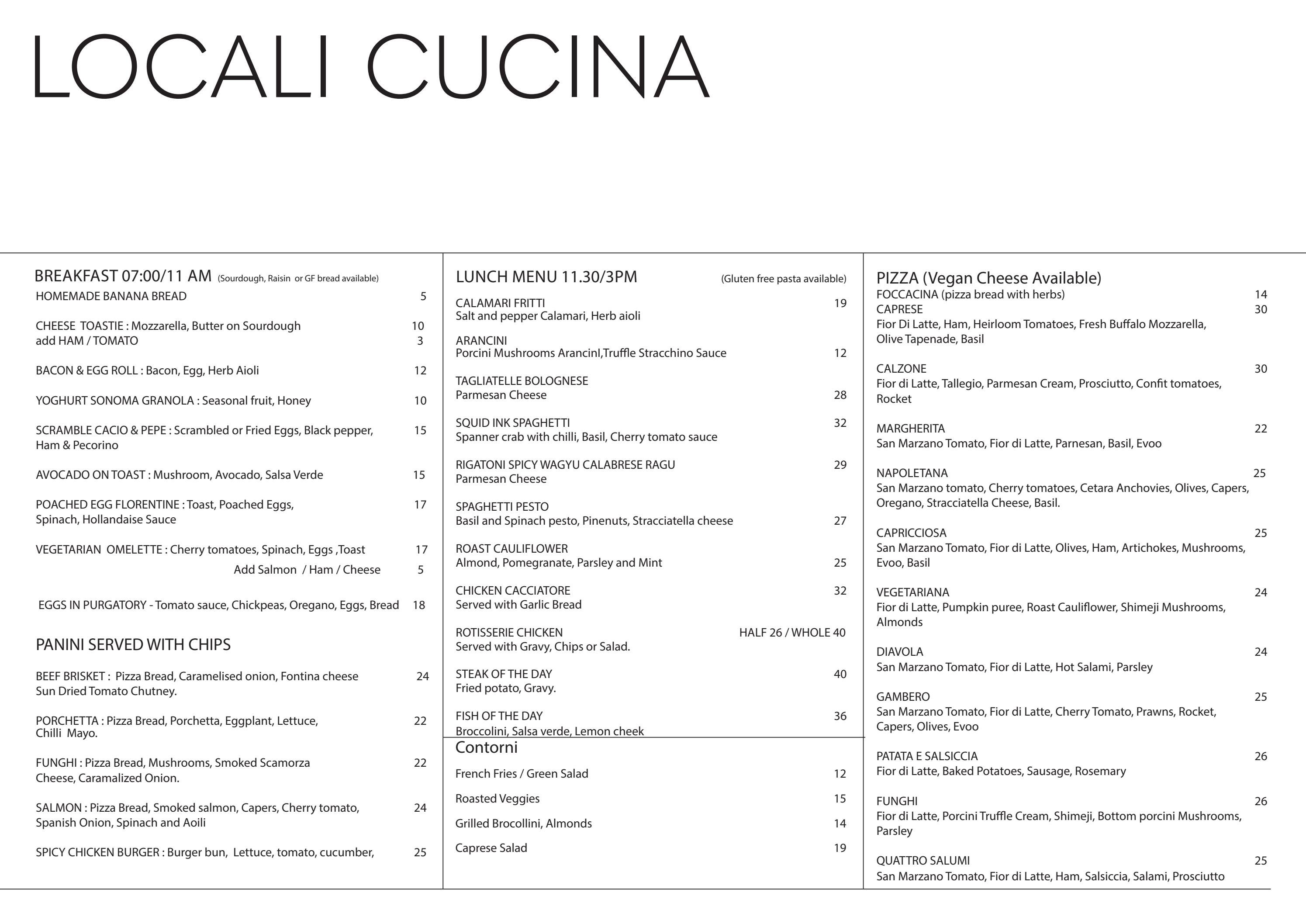 Locali Menu Wynyard 4.4.23 by info-romeosretail.com - Issuu