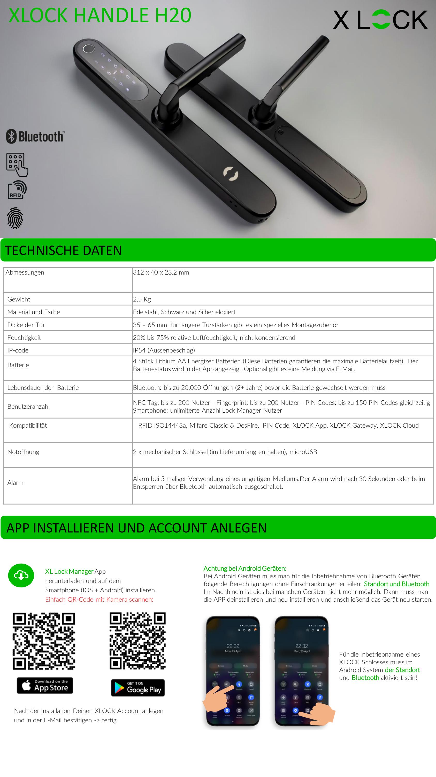 H20 APP Anleitung - DE by xlockgroup - Issuu