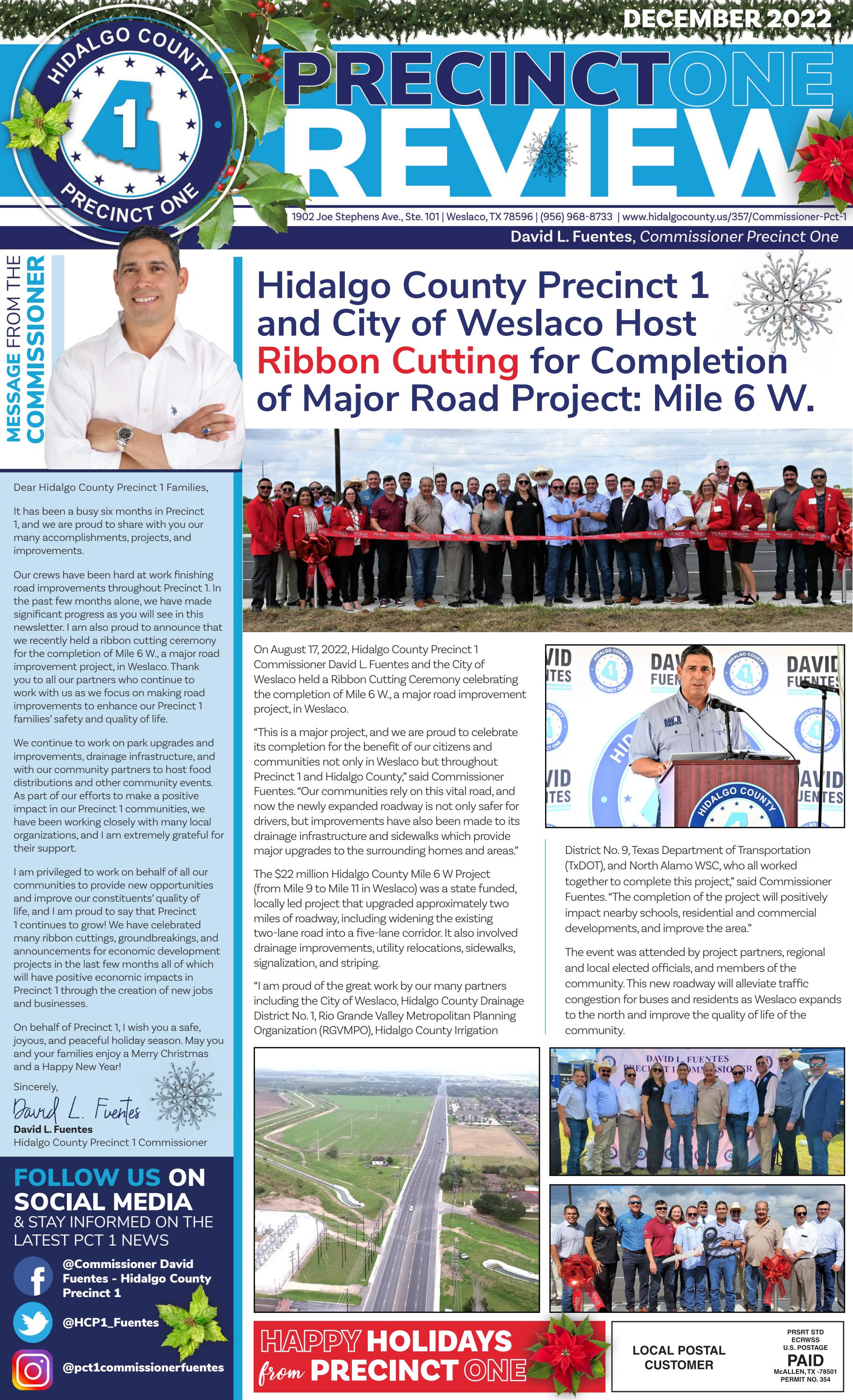Precinct 1 Review-December 2022 by Hidalgo County Pct.1 - Issuu