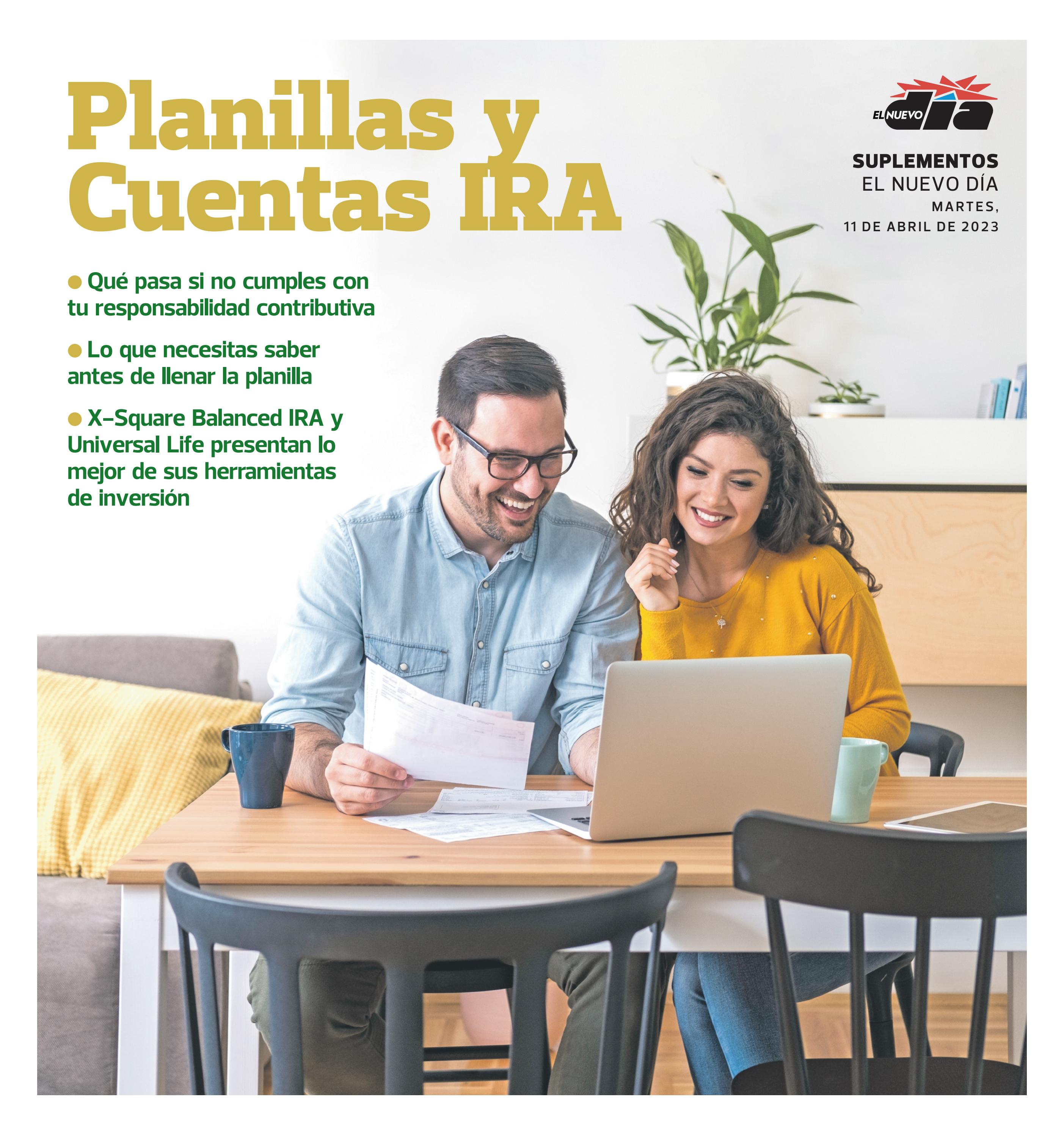 Planillas y cuentas IRA 2023 - publicada el 11 de abril de 2023 en El ...