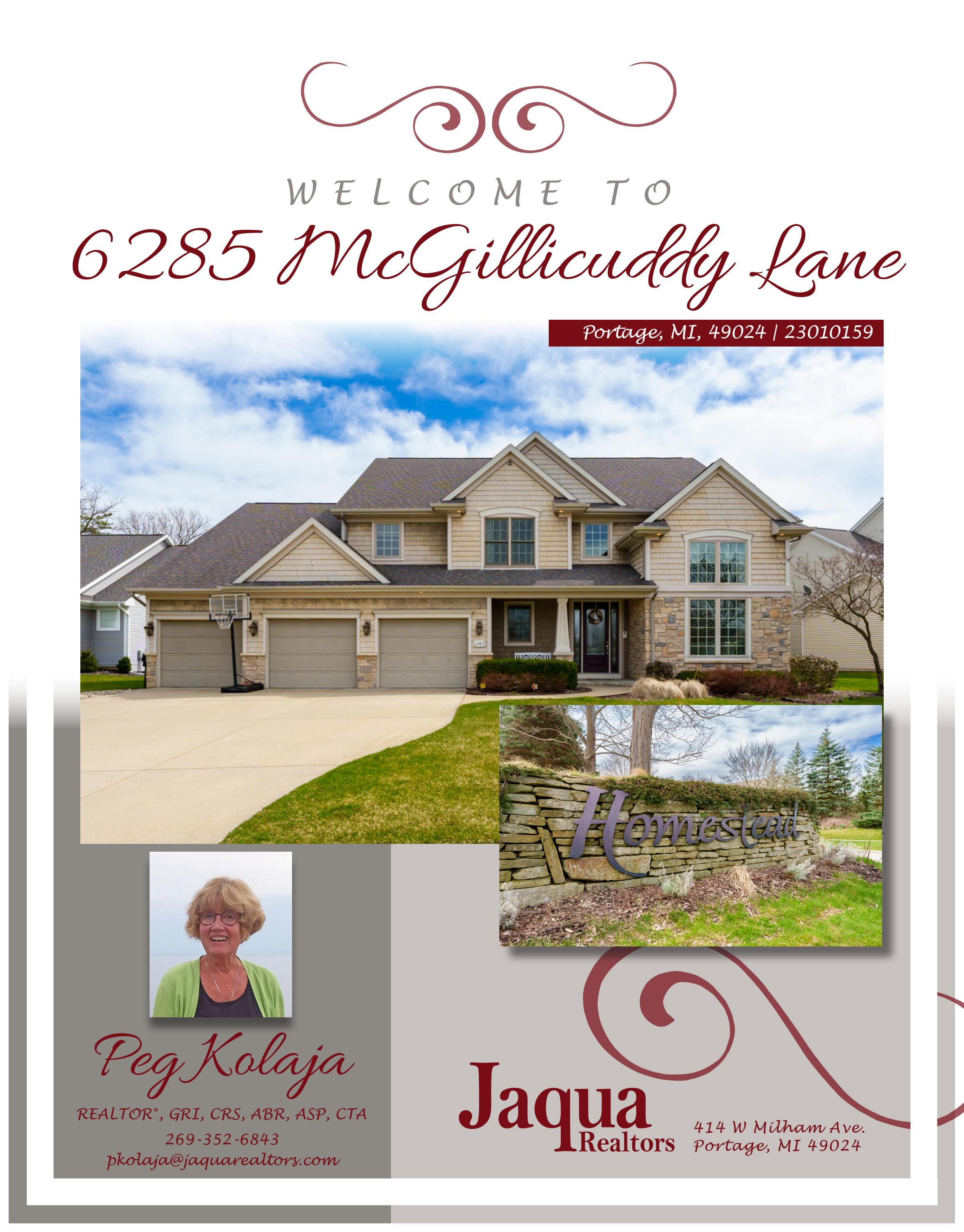 6285 McGillicuddy Lane presented by Peg Kolaja by Jaqua Realtors - Issuu