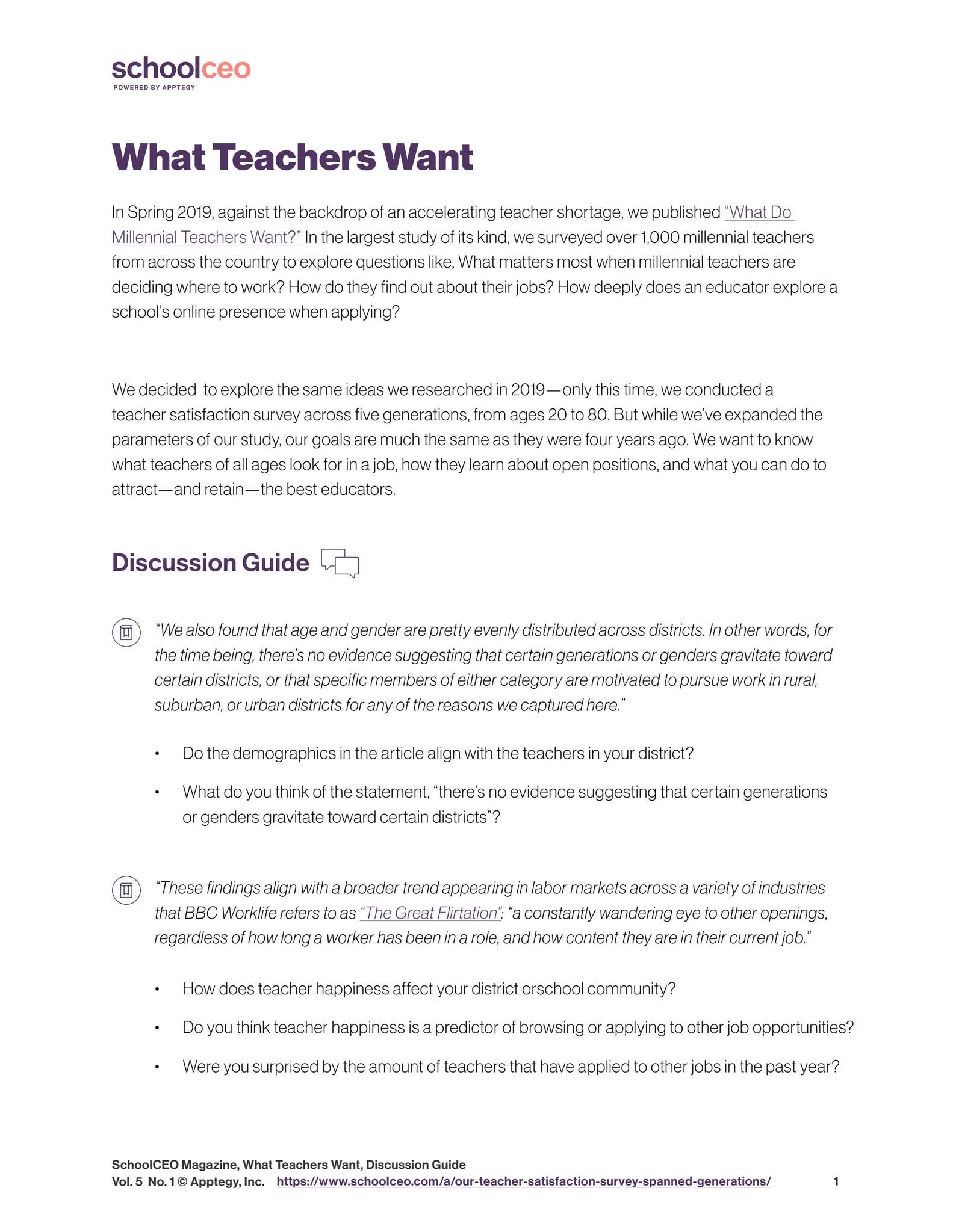 What Teachers Want—Discussion Guide by SchoolCEO - Issuu