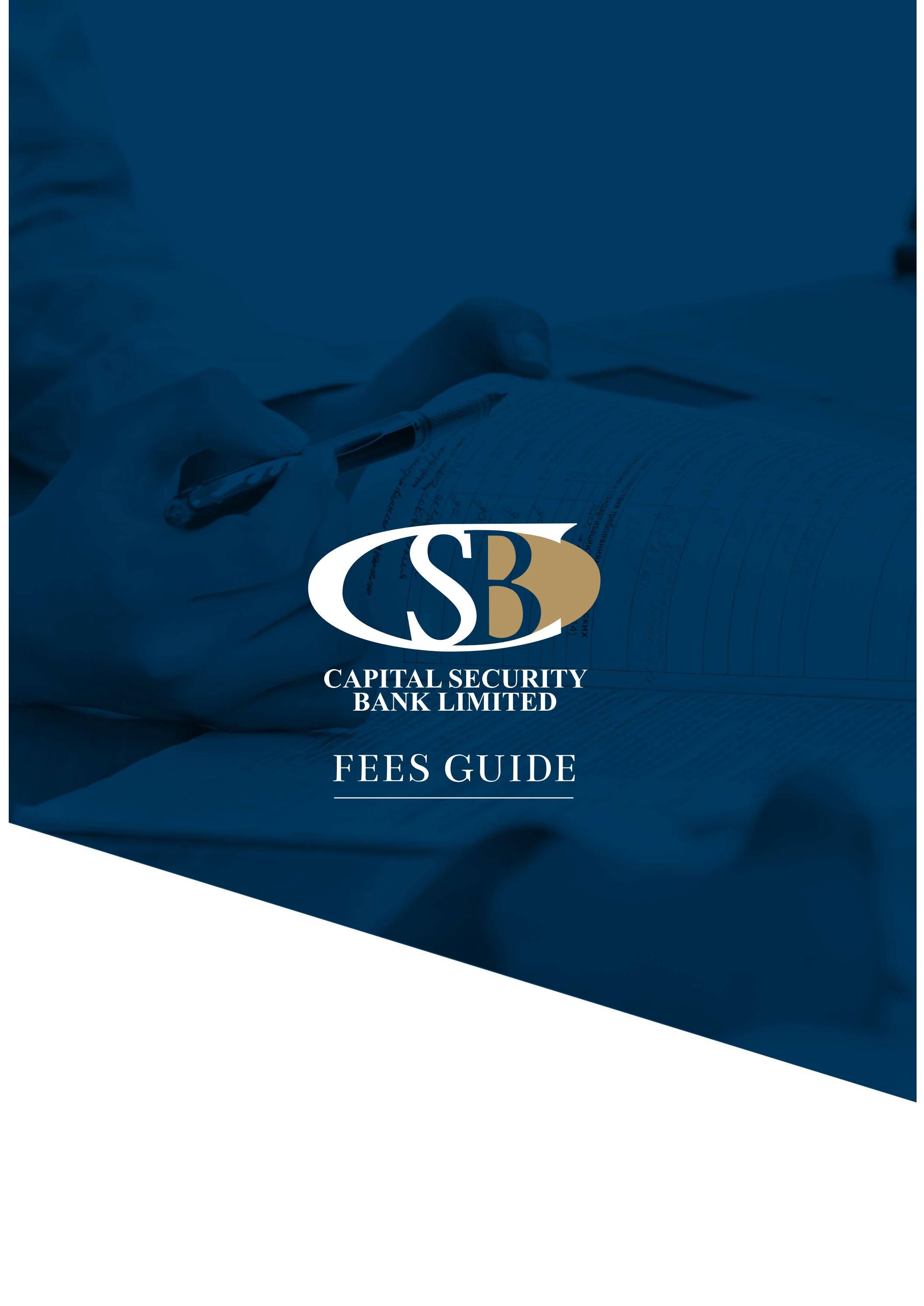 Capital Security Bank - Fees Guide by John Evans - Issuu