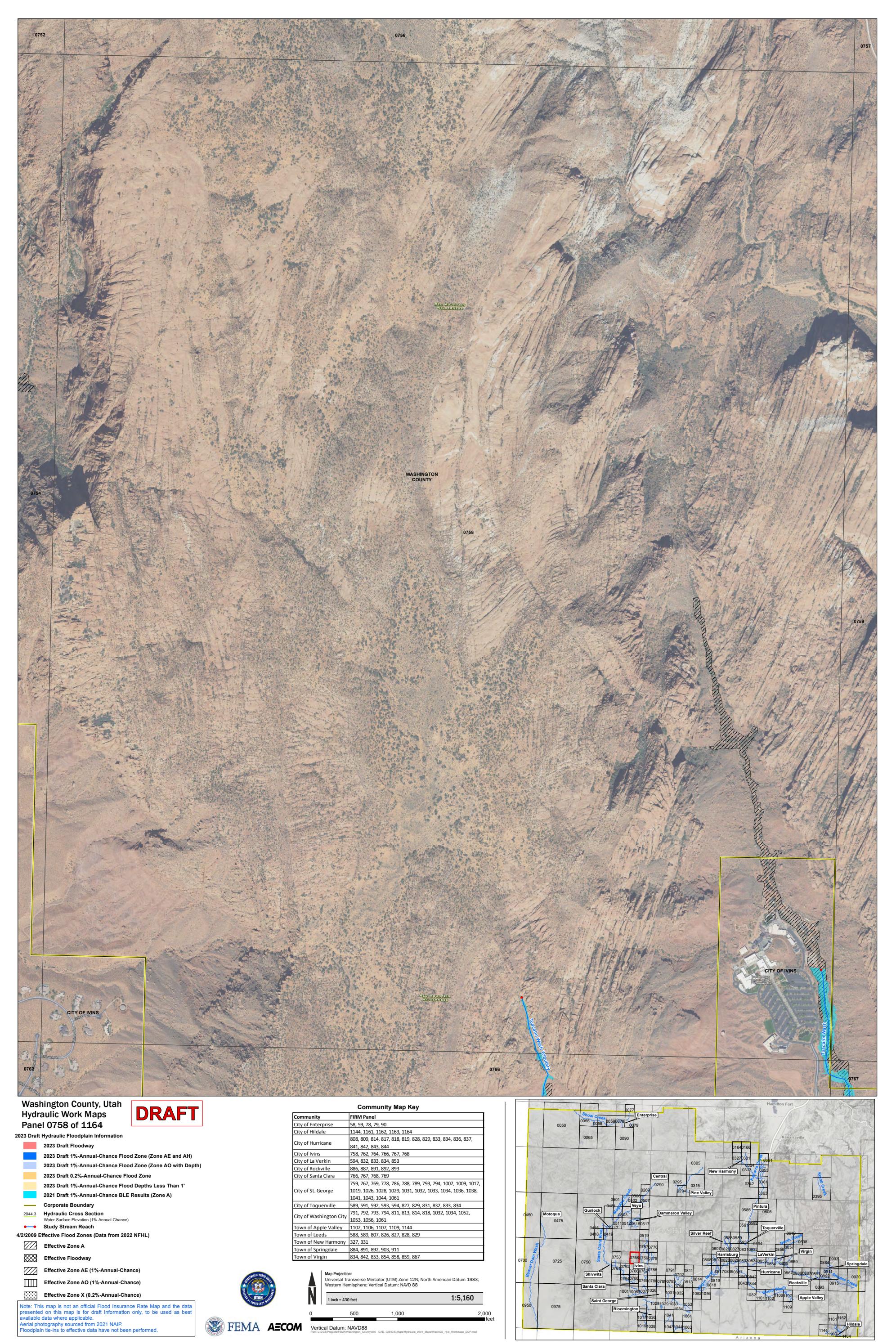Ivins Floodplain Work Maps by Utah Division of Emergency Management - Issuu