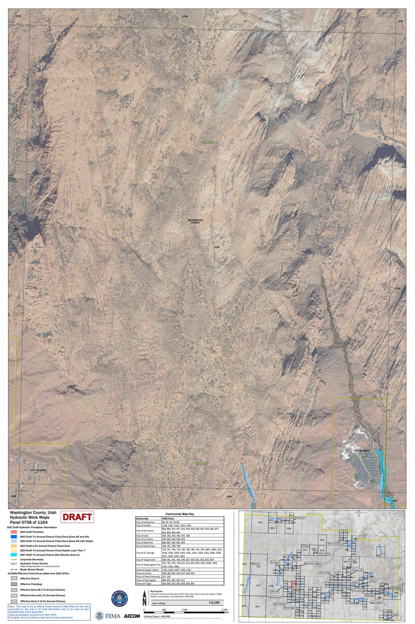 Ivins Floodplain Work Maps by Utah Division of Emergency Management - Issuu