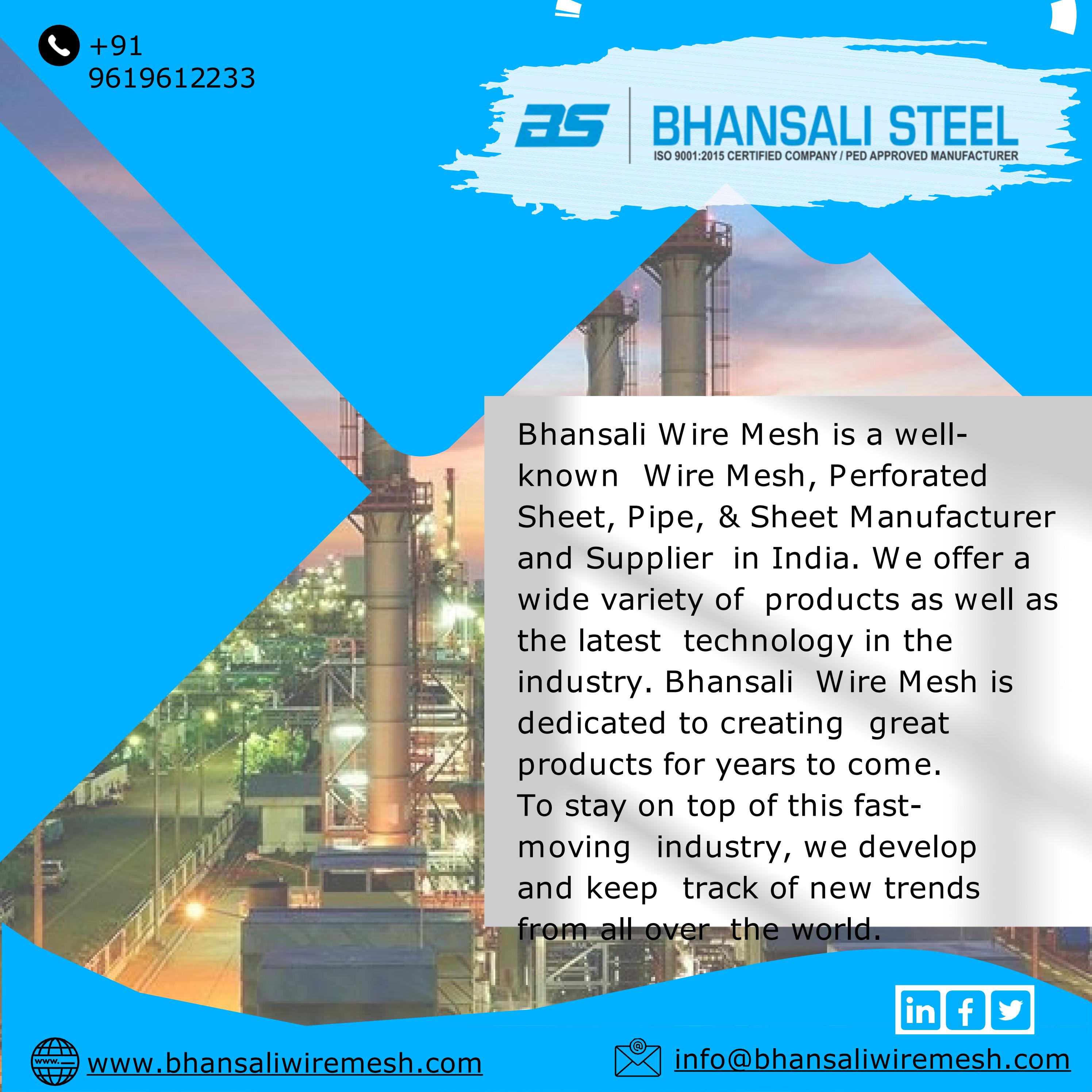 Wire Mesh | Perforated Sheet | Perforated Pipe | by Bhansali Wire Mesh ...