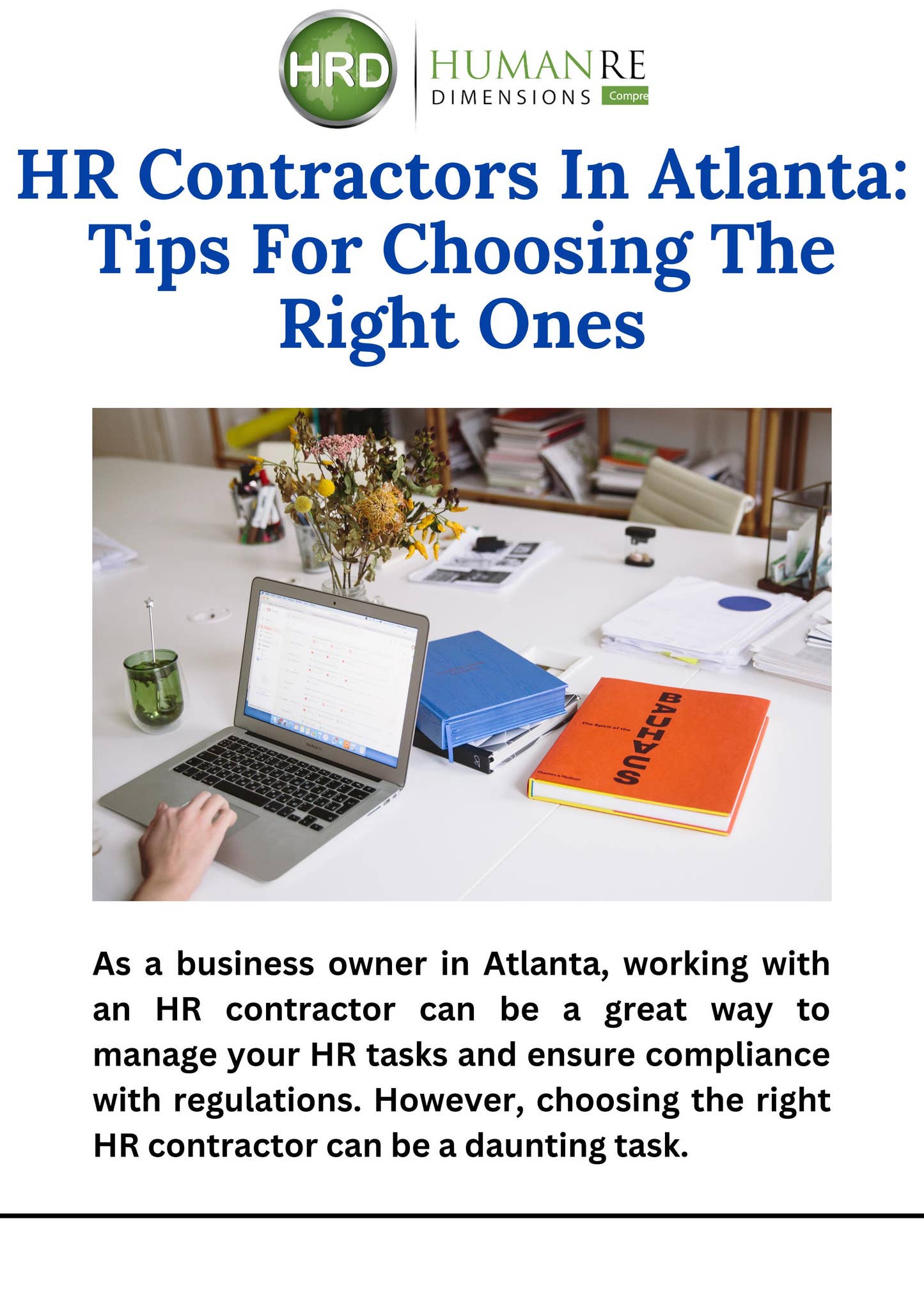 HR Contractors In Atlanta: Tips For Choosing The Right Ones by Human ...