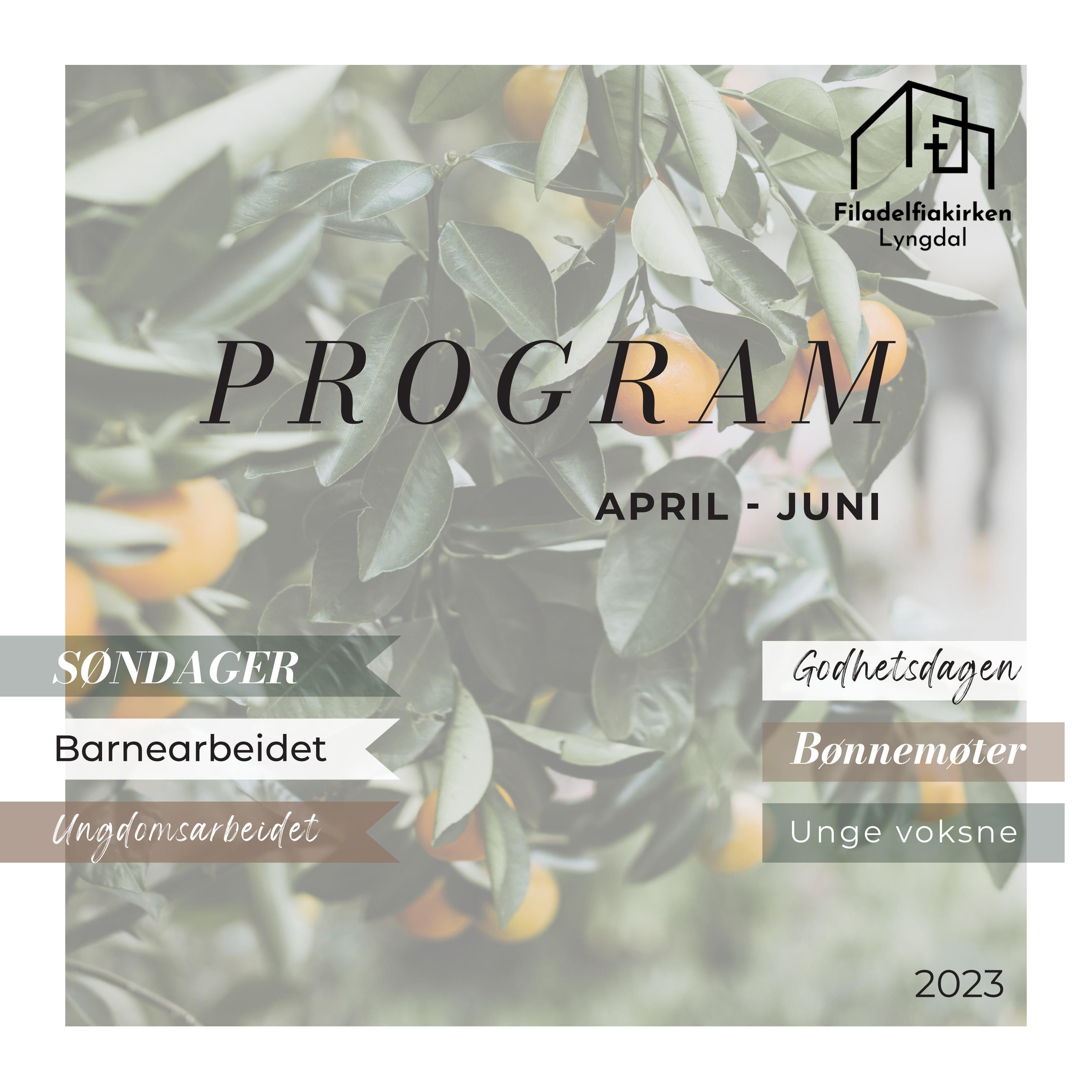 Programhefte april-juni 2023 by Filadelfiakirken Lyngdal - Issuu