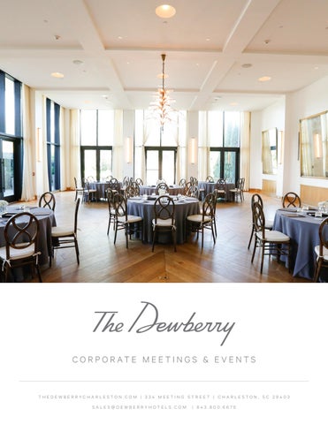 The Dewberry Corporate Meetings & Events by TheDewberry - Issuu