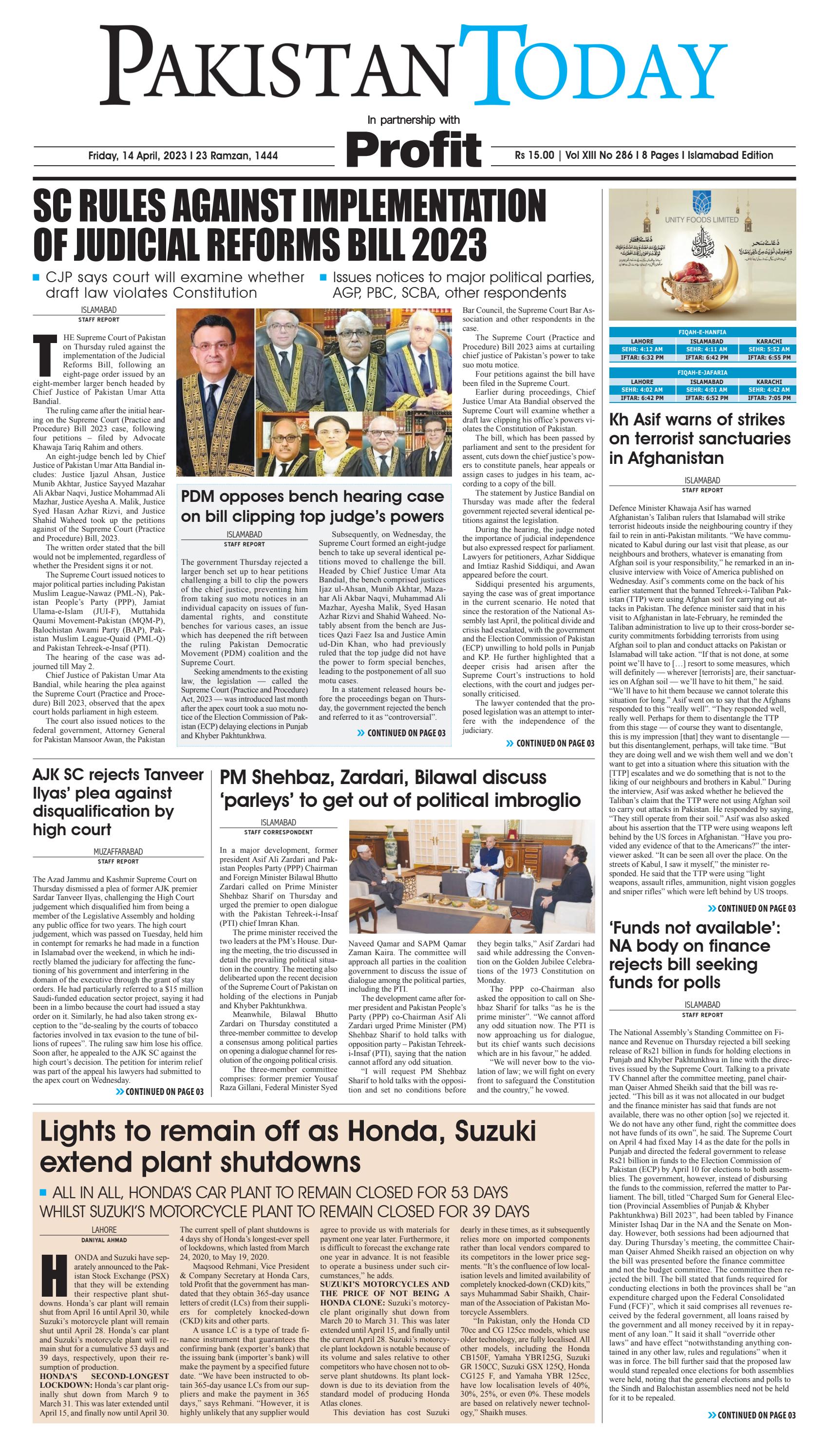 Epaper_14-04-2023 ISB by Pakistan Today - Issuu